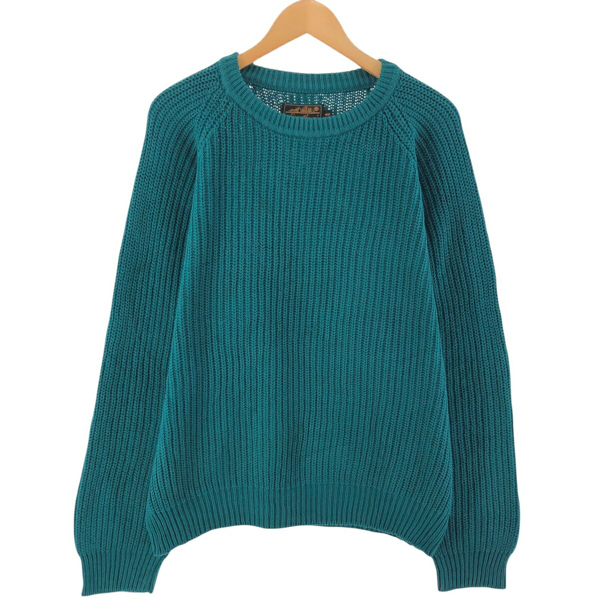 商品詳細 ブランド・Eddie Bauer・エディーバウアー・ 特徴・クルーネック(丸首)・長袖・ヴィンテージ・ モデル/形状・黒タグ・コットンニットセーター・ 素材・コットン:100%・ 色・グリーン系 緑色・ 柄・無地・ 生産国・スリラ...