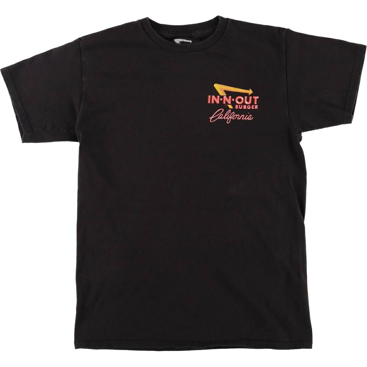 商品詳細 ブランド・UNKNOWN・ 特徴・クルーネック(丸首)・半袖・バックプリント・ モデル/形状・IN-N-OUT BURGER インアンドアウトバーガー・アドバタイジングTシャツ・ 素材・コットン:100%・ 色・ブラック系 黒色・...