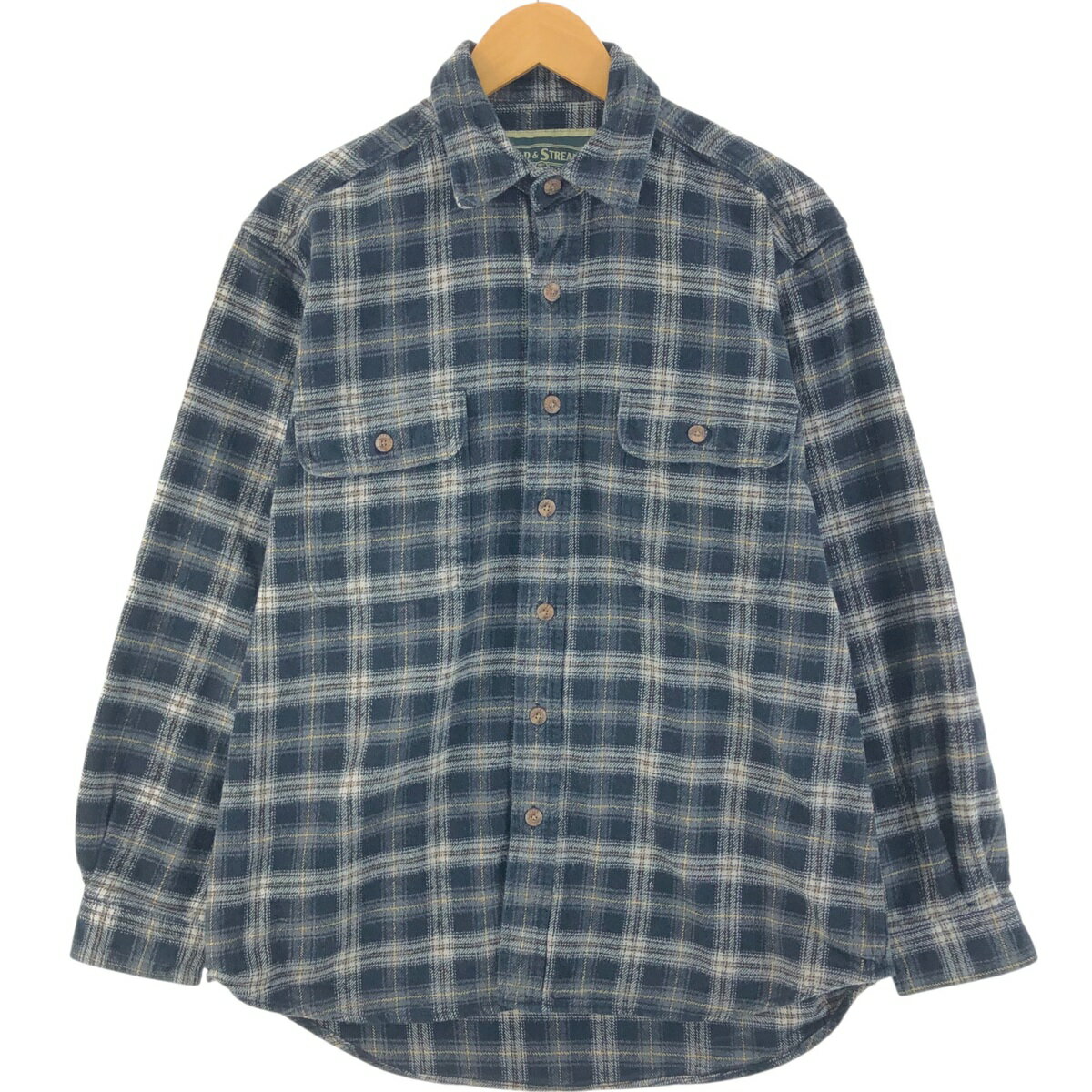 商品詳細 ブランド・FIELD&STREAM・フィールドアンドストリーム・ 特徴・レギュラーカラー・長袖・ モデル/形状・長袖 ヘビーネルチェックシャツ・ 素材・不明・ 色・ネイビー系 紺色・イエロー系 黄色・ホワイト系 白色・ 柄・チェッ...