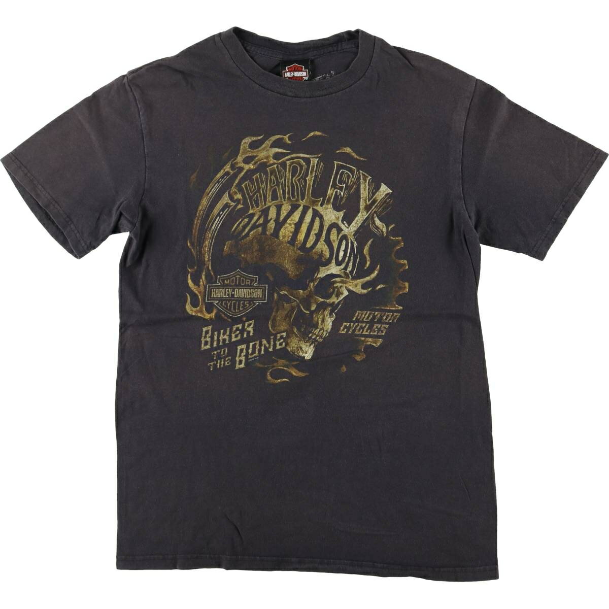 商品詳細 ブランド・Harley-Davidson・ハーレーダビッドソン・ 特徴・クルーネック(丸首)・半袖・両面プリント・ モデル/形状・モーターサイクル バイクTシャツ・ 素材・コットン:100%・ 色・ブラック系 黒色・ 柄・プリント...