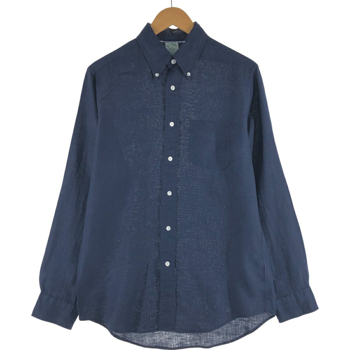 商品詳細 ブランド・Brooks Brothers・ブルックスブラザーズ・ 特徴・長袖・ボタンダウン・ モデル/形状・Est.1818 MILANO・長袖 リネン ボタンダウンシャツ・ 素材・リネン:100%・ 色・ネイビー系 紺色・ 柄・...