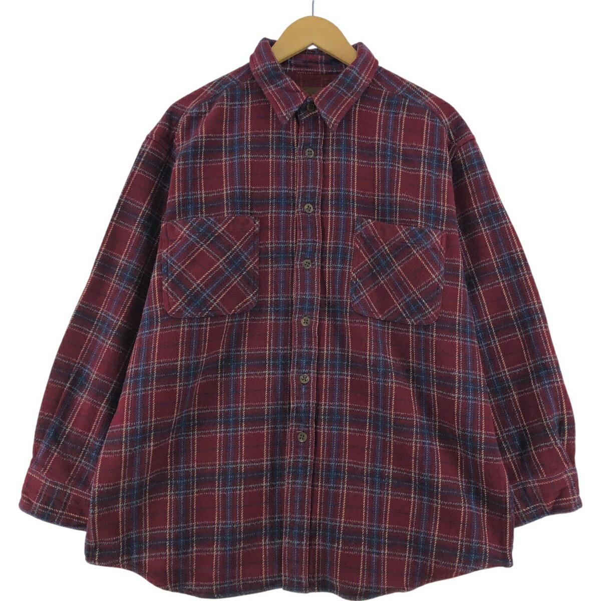 商品詳細 ブランド・ST.JOHN'S BAY・セントジョンズベイ・ 特徴・レギュラーカラー・長袖・ モデル/形状・長袖 ヘビーネルチェックシャツ・ 素材・コットン:100%・ 色・レッド系 赤色・ 柄・チェック柄・ 生産国・中国製・ 年代...