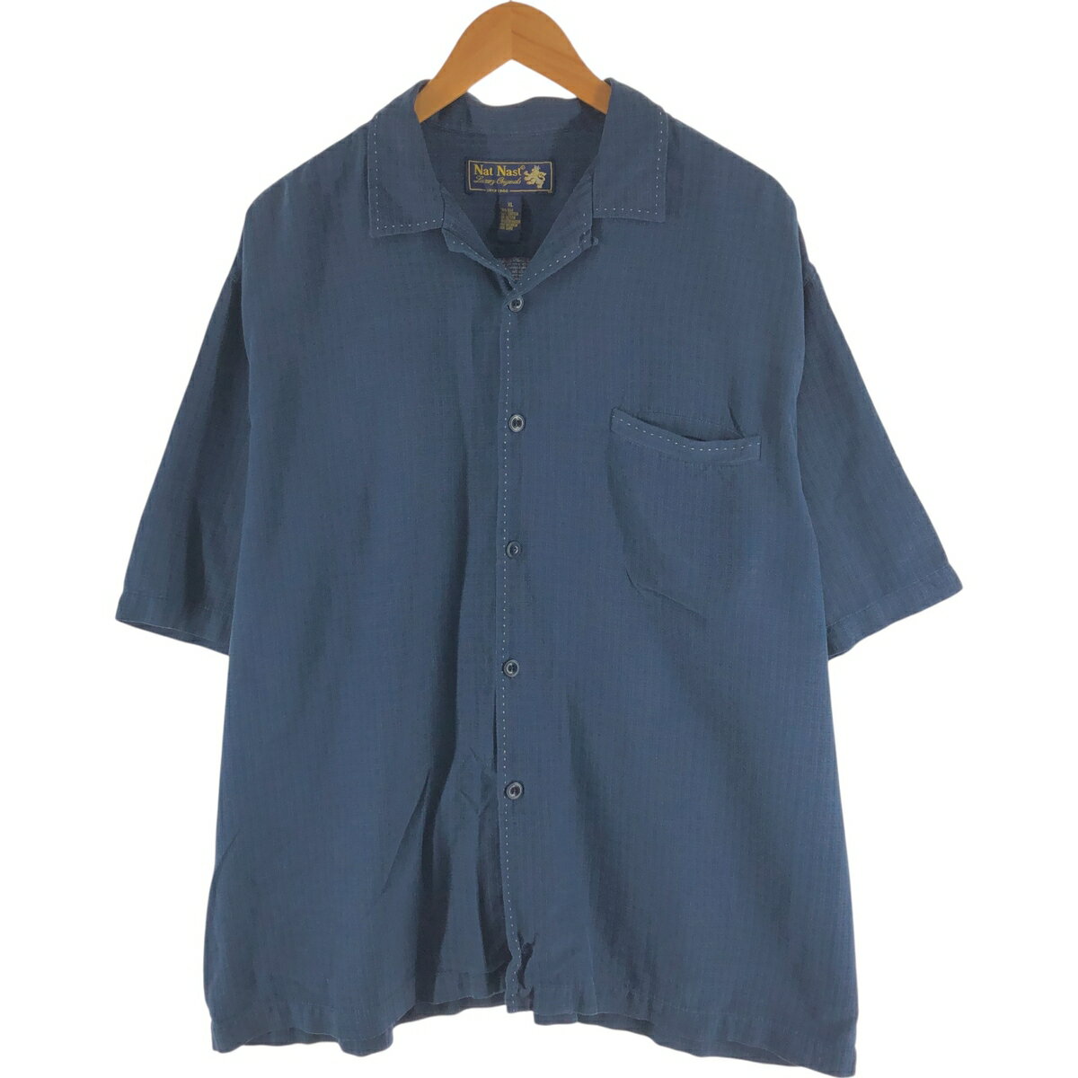 商品詳細 ブランド・NAT NAST・ナットナスト・ 特徴・オープンカラー・半袖・ヴィンテージ・ボックスシャツ・ モデル/形状・半袖 オープンカラー シルクシャツ・ 素材・シルク:70%・コットン:30%・ 色・ネイビー系 紺色・ 柄・無地...