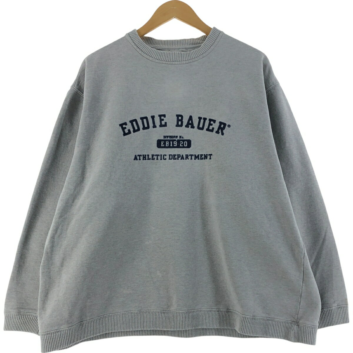 商品詳細 ブランド・Eddie Bauer・エディーバウアー・ 特徴・長袖・クルーネック(丸首)・ モデル/形状・ロゴスウェットシャツ トレーナー・ 素材・コットン:90%・ポリエステル:10%・ 色・グレー系 灰色・ 柄・フロッキープリン...