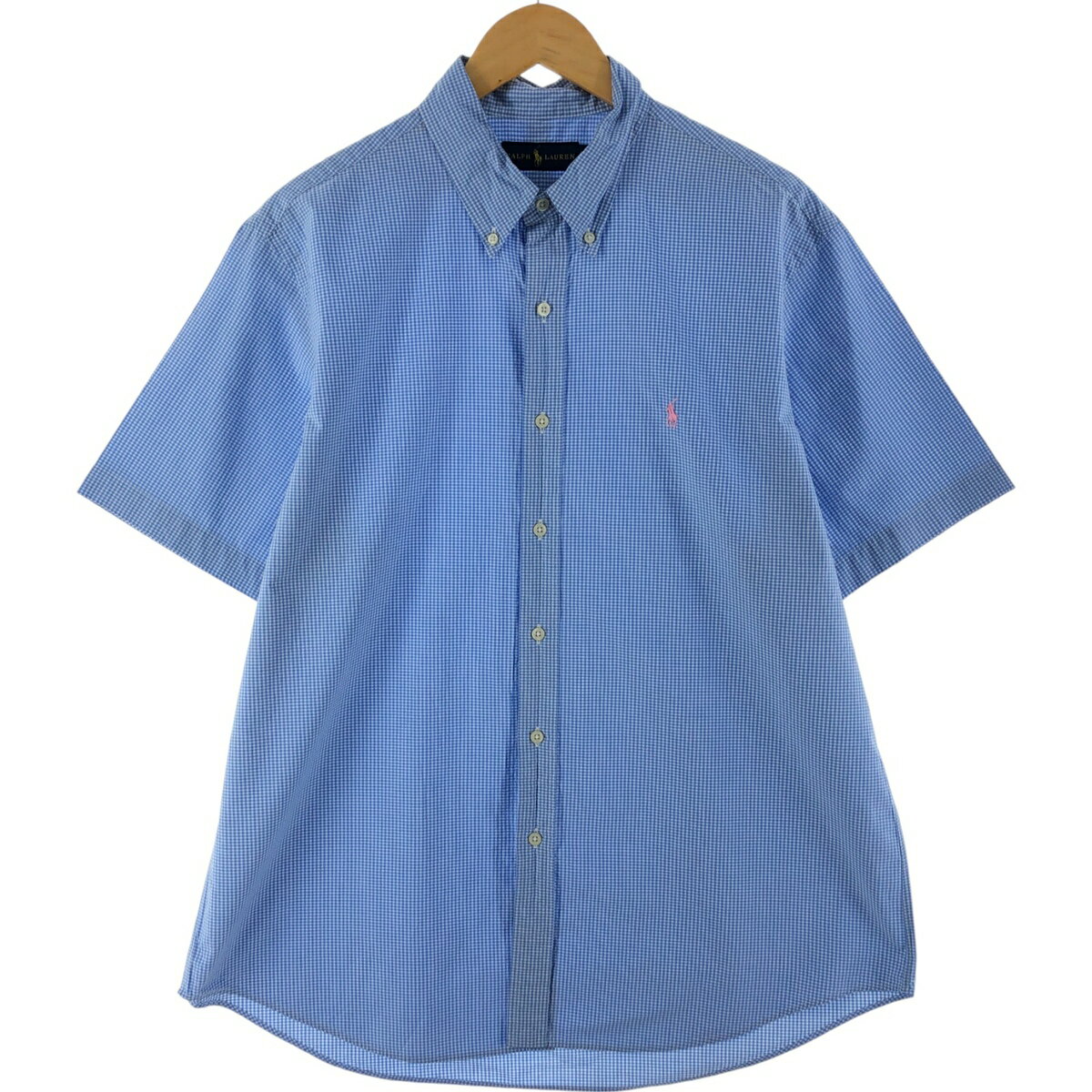 商品詳細 ブランド・Ralph Lauren・ラルフローレン・ 特徴・ボタンダウン・半袖・ モデル/形状・半袖 ボタンダウン チェックシャツ・ 素材・コットン:100%・ 色・ブルー系 水色・ホワイト系 白色・ 柄・チェック柄・ギンガムチェ...