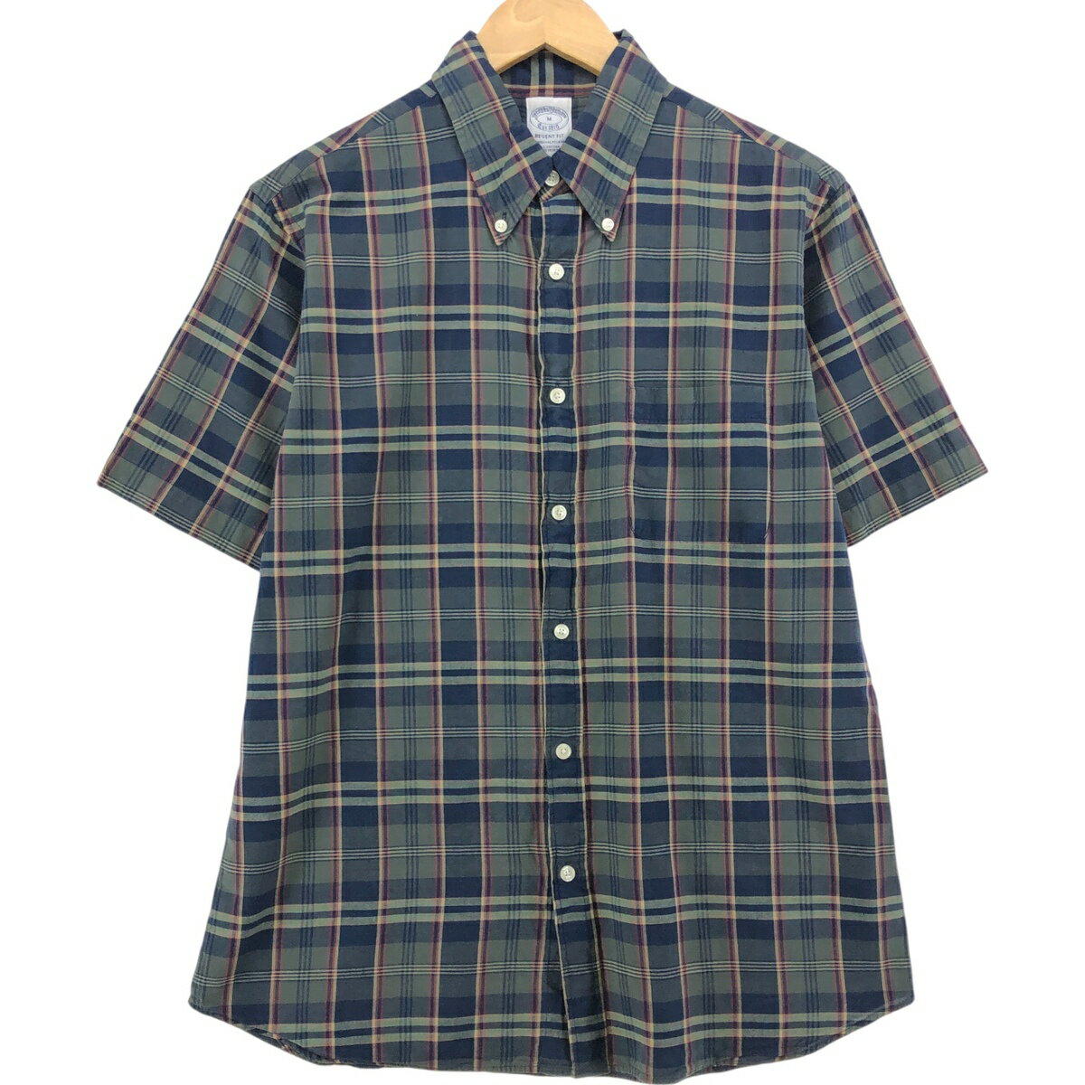 商品詳細 ブランド・Brooks Brothers・ブルックスブラザーズ・ 特徴・ボタンダウン・半袖・ モデル/形状・Est.1818・半袖 ボタンダウン チェックシャツ・ 素材・コットン:100%・ 色・ネイビー系 紺色・マルチカラー・ ...