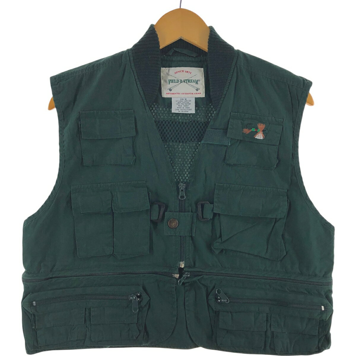 商品詳細 ブランド・FIELD&STREAM・ 特徴・フルジップ・多ポケット・メッシュライナー・短丈 ショート丈・ モデル/形状・フィッシングベスト・ 素材・コットン:60%・ポリエステル:40%・ 色・グリーン系 緑色・ 柄・刺繍・ 生産...