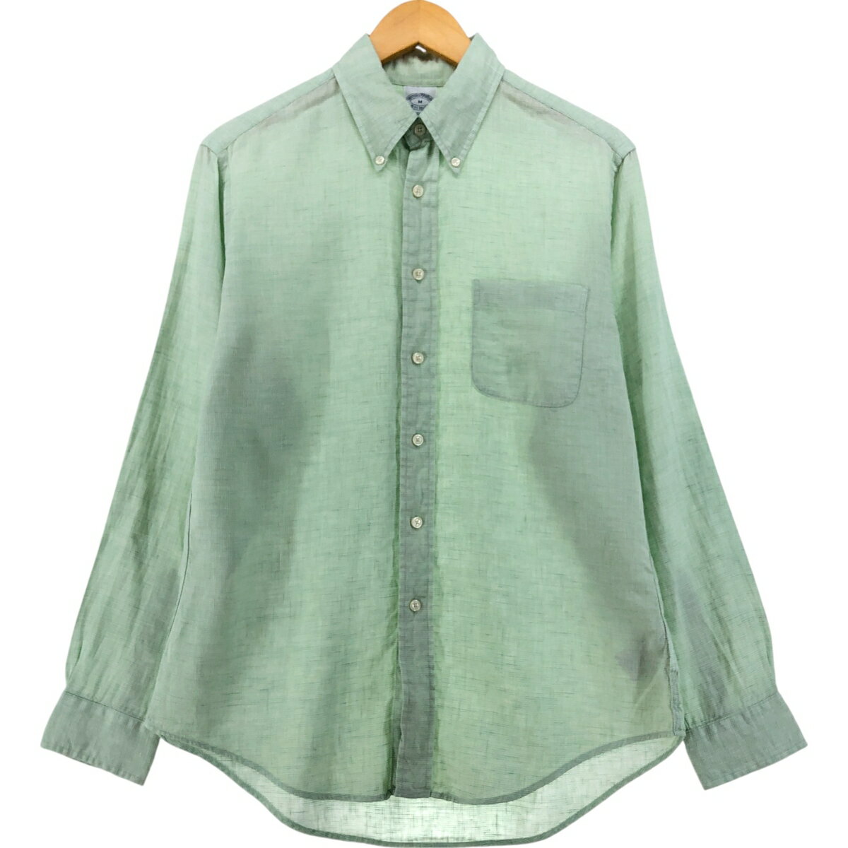 商品詳細 ブランド・Brooks Brothers・ブルックスブラザーズ・ 特徴・長袖・ボタンダウン・ モデル/形状・Est.1818 ・長袖 リネン ボタンダウンシャツ・ 素材・リネン:100%・ 色・ミントグリーン・ホワイト系 白色・ ...