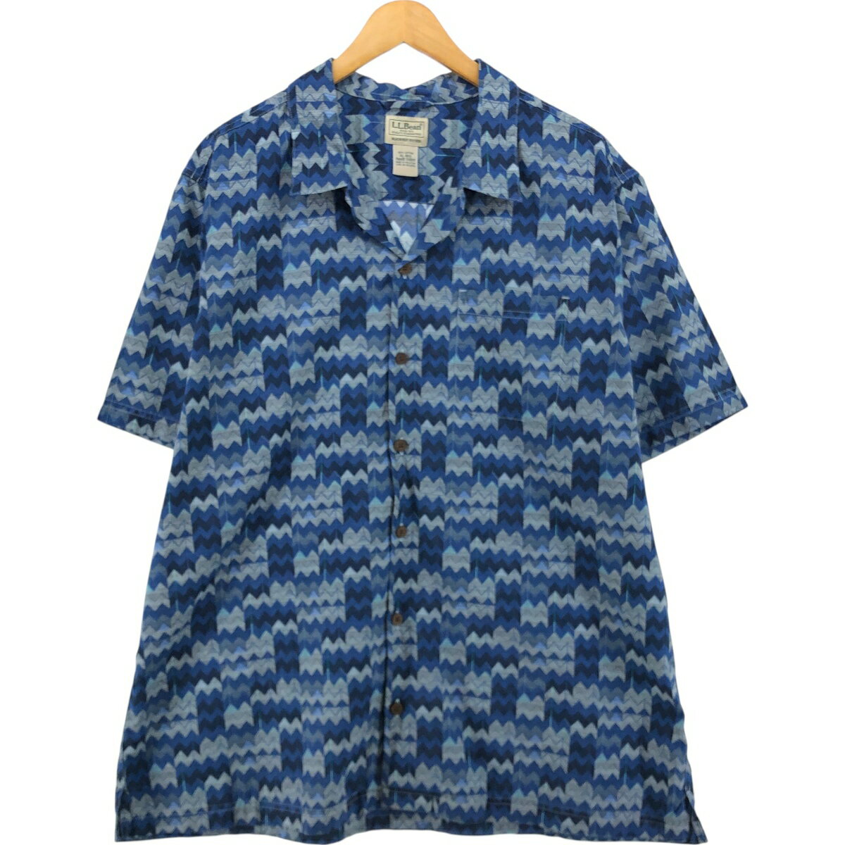 商品詳細 ブランド・L.L.Bean・エルエルビーン・ 特徴・半袖・オープンカラー・ボックスシャツ・ヴィンテージ・ モデル/形状・SLIGHTLY FITTED・半袖 オープンカラー コットンシャツ・ 素材・コットン:100%・ 色・ブルー...
