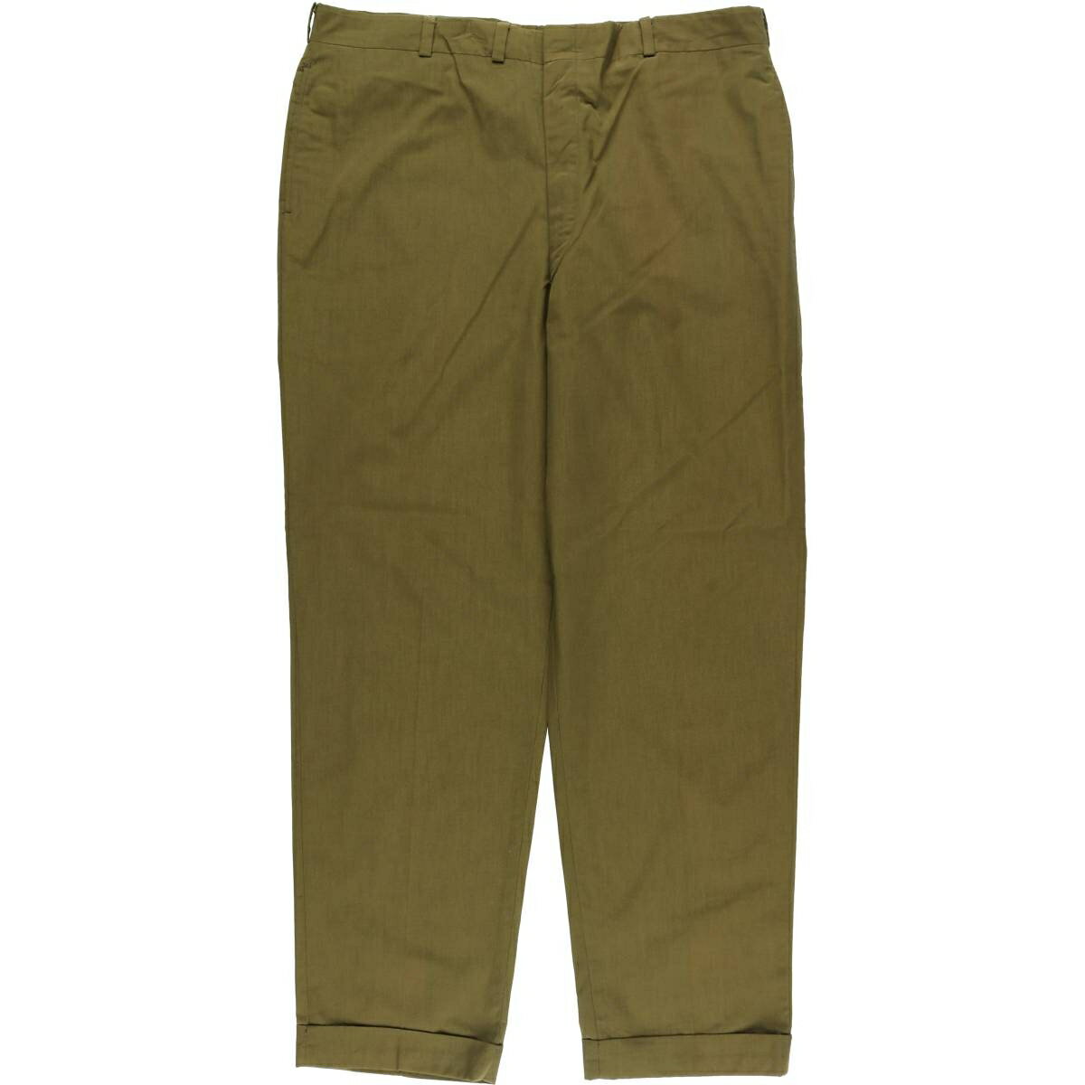 商品詳細 ブランド・MR.BROOMSTICKS・ 特徴・TALONジップ・ジッパーフライ・ワイドパンツ・ヴィンテージ・ モデル/形状・PERMNENT-PRESS・スラックスパンツ・ 素材・不明・ 色・カーキ系・ 柄・無地・ 生産国・不明...