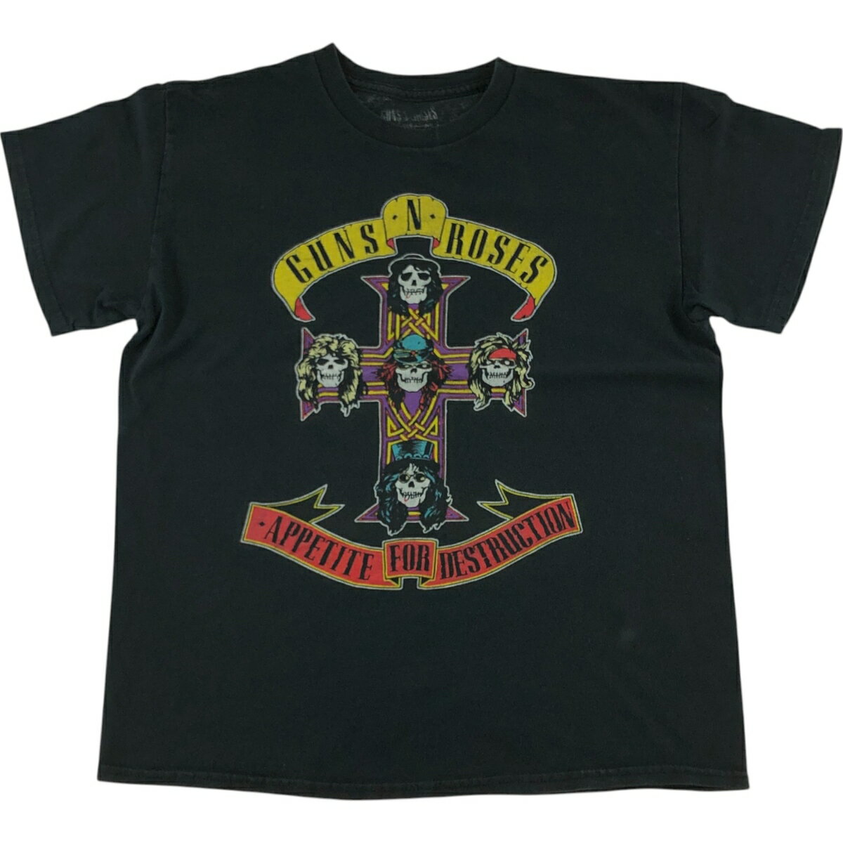 商品詳細 ブランド・UNKNOWN・ 特徴・クルーネック(丸首)・半袖・メタル・短丈 ショート丈・ モデル/形状・GUNS N' ROSES ガンズアンドローゼズ・バンドTシャツ バンT・ 素材・コットン:100%・ 色・ブラック系 黒色・...