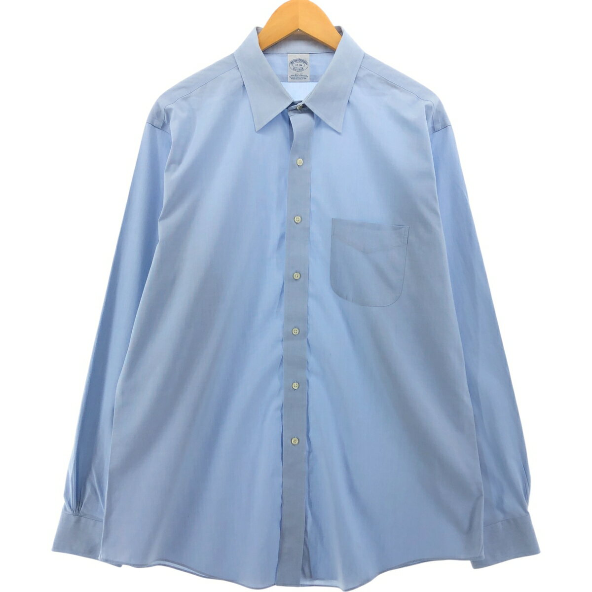 商品詳細 ブランド・Brooks Brothers・ブルックスブラザーズ・ 特徴・長袖・レギュラーカラー・襟芯入り・ モデル/形状・Est.1818・長袖 コットンシャツ・ 素材・コットン:96%・ラストール:4%・ 色・ブルー系 水色・ ...