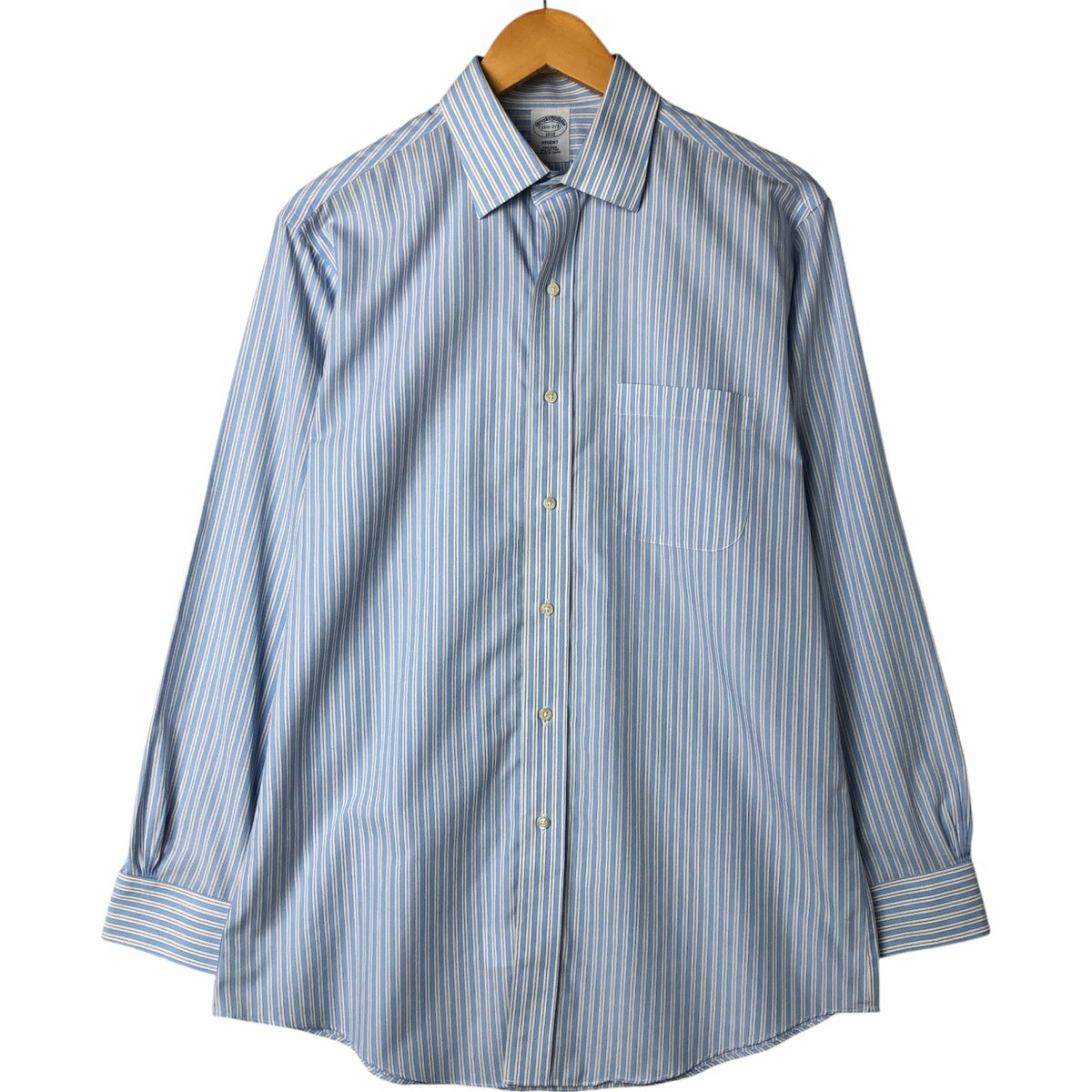 商品詳細 ブランド・Brooks Brothers・ブルックスブラザーズ・ 特徴・ワイドカラー・長袖・襟芯入り・ モデル/形状・1818 REGENT・長袖 コットンストライプシャツ・ 素材・コットン:100%・ 色・ブルー系 水色・ホワイ...