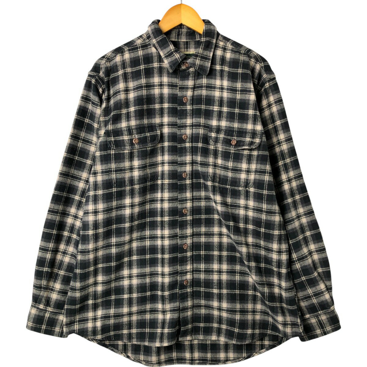 商品詳細 ブランド・FIELD & STREAM・フィールドアンドストリーム・ 特徴・レギュラーカラー・長袖・フラップポケット・ モデル/形状・長袖 ヘビーネルチェックシャツ・ 素材・コットン:100%・ 色・ブラック系 黒色・ベージュ系・...