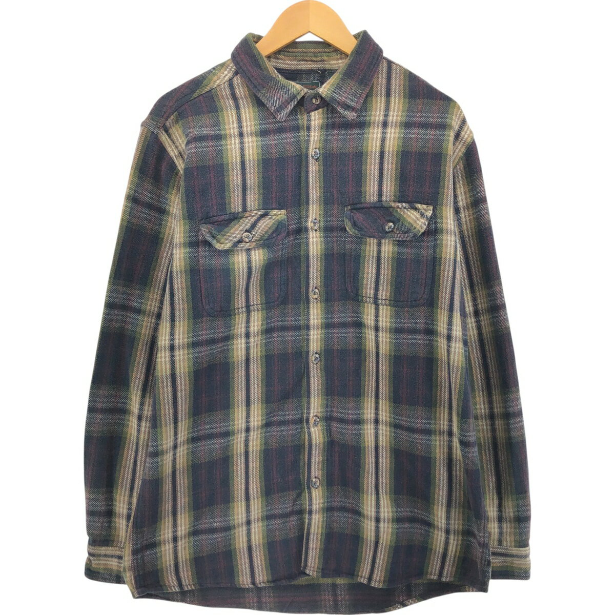 商品詳細 ブランド・FIELD&STREAM・フィールドアンドストリーム・ 特徴・レギュラーカラー・長袖・フラップポケット・ モデル/形状・長袖 フランネルチェックシャツ・ 素材・コットン:100%・ 色・グリーン系 濃緑・ 柄・チェック柄...