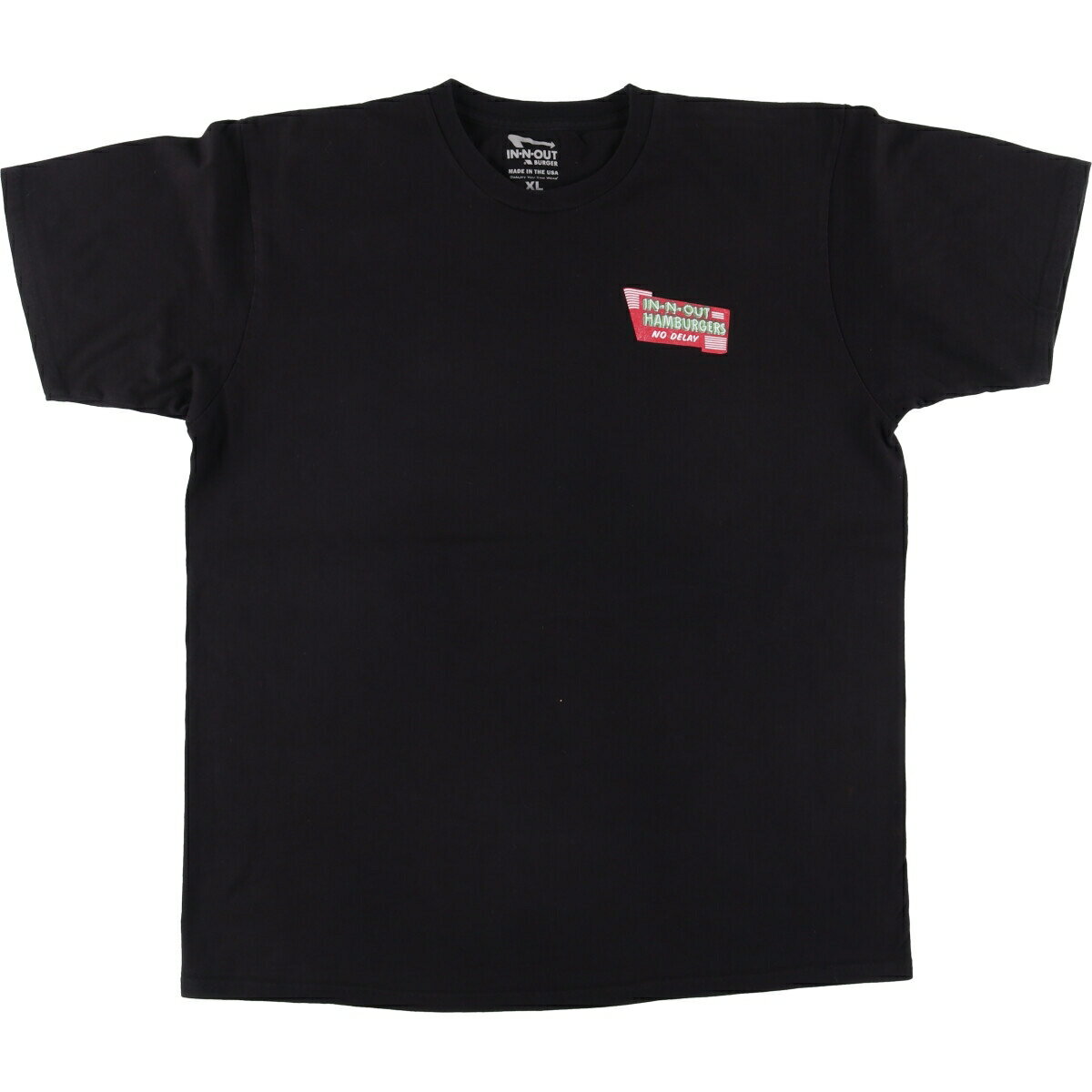 商品詳細 ブランド・UNKNOWN・ 特徴・クルーネック(丸首)・半袖・バックプリント・ モデル/形状・IN-N-OUT BURGER インアンドアウトバーガー・アドバタイジングTシャツ・ 素材・コットン:100%・ 色・ブラック系 黒色・...