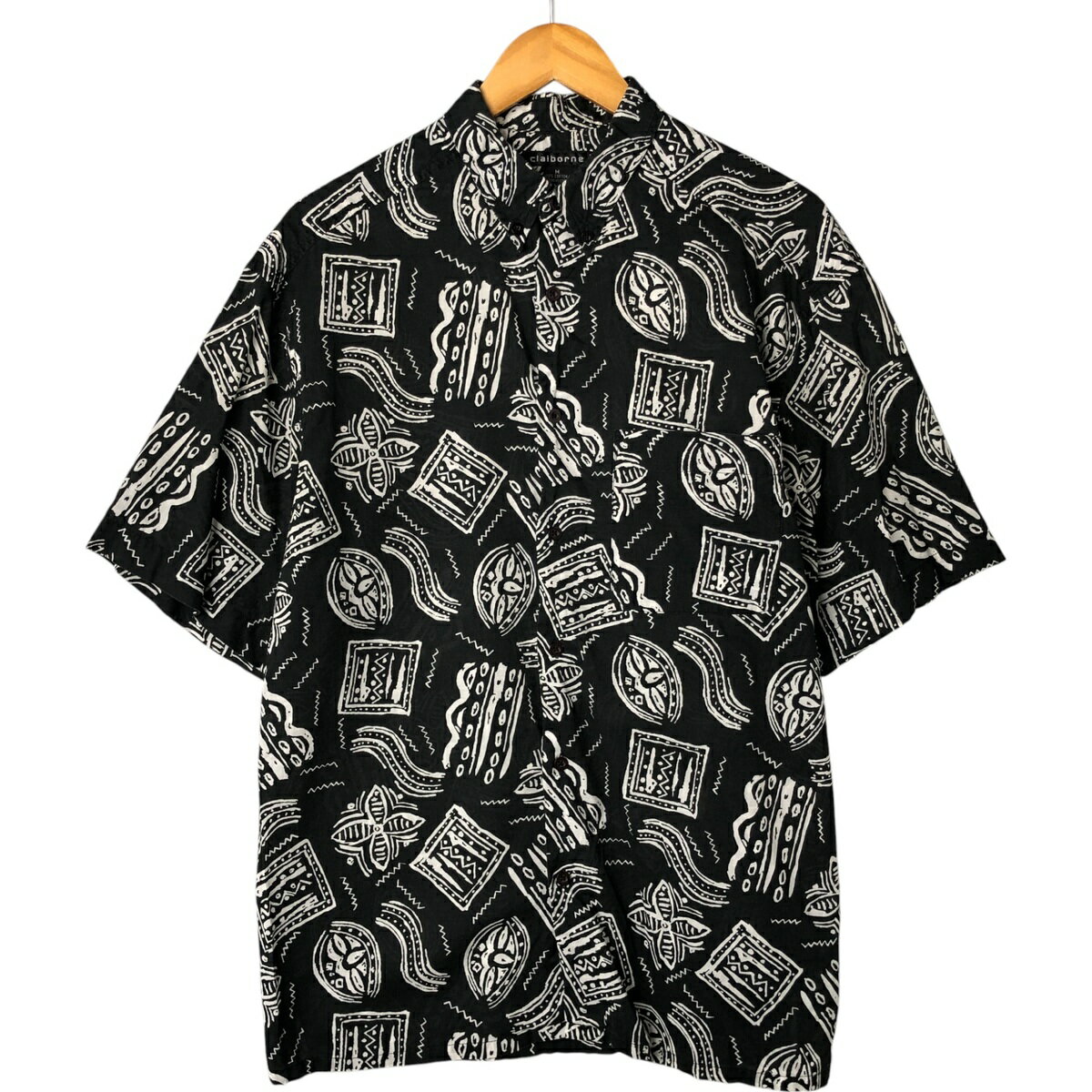 商品詳細 ブランド・Liz Claiborne・リズクレイボーン・ 特徴・半袖・ボタンダウン・ボックスシャツ・ モデル/形状・CLAIBORNE・半袖 ボタンダウンシャツ・ 素材・コットン:100%・ 色・ブラック系 黒色・ 柄・総柄・ 生...