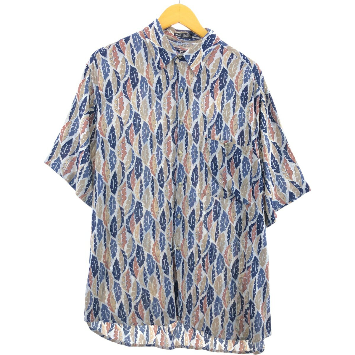 商品詳細 ブランド・ENRO・ 特徴・レギュラーカラー・半袖・ モデル/形状・LUOMO・半袖 レーヨンシャツ・ 素材・レーヨン:100%・ 色・マルチカラー・ 柄・総柄・ 生産国・トルコ製・ 年代 サイズ・メンズL・表記サイズ:LARGE...