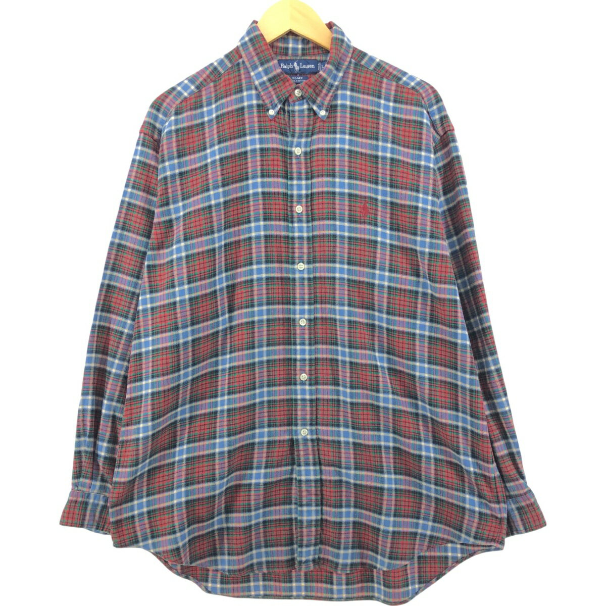 商品詳細 ブランド・Ralph Lauren・ラルフローレン・ 特徴・ボタンダウン・長袖・ モデル/形状・BLAKE・長袖 ボタンダウン ライトネルチェックシャツ・ 素材・コットン:100%・ 色・レッド系 赤色・ブルー系 青色・ 柄・チェ...