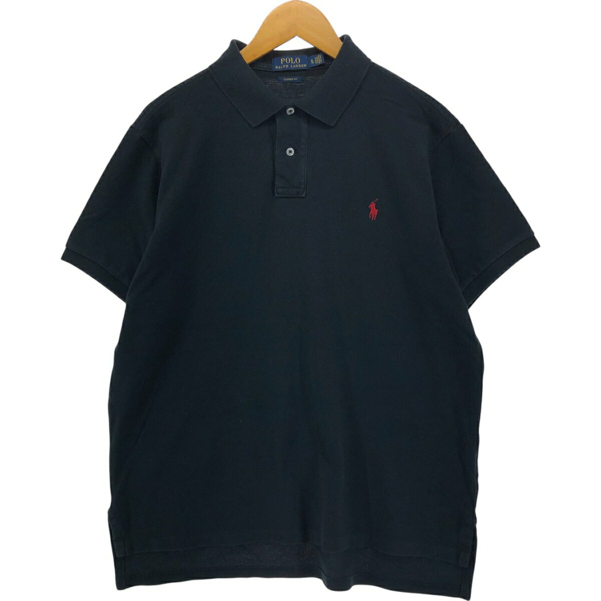 商品詳細 ブランド・Ralph Lauren・ラルフローレン・ 特徴・レギュラーカラー・半袖・ モデル/形状・POLO RALPH LAUREN CUSTOM FIT・半袖 ポロシャツ・ 素材・コットン:100%・ 色・ブラック系 黒色・ ...