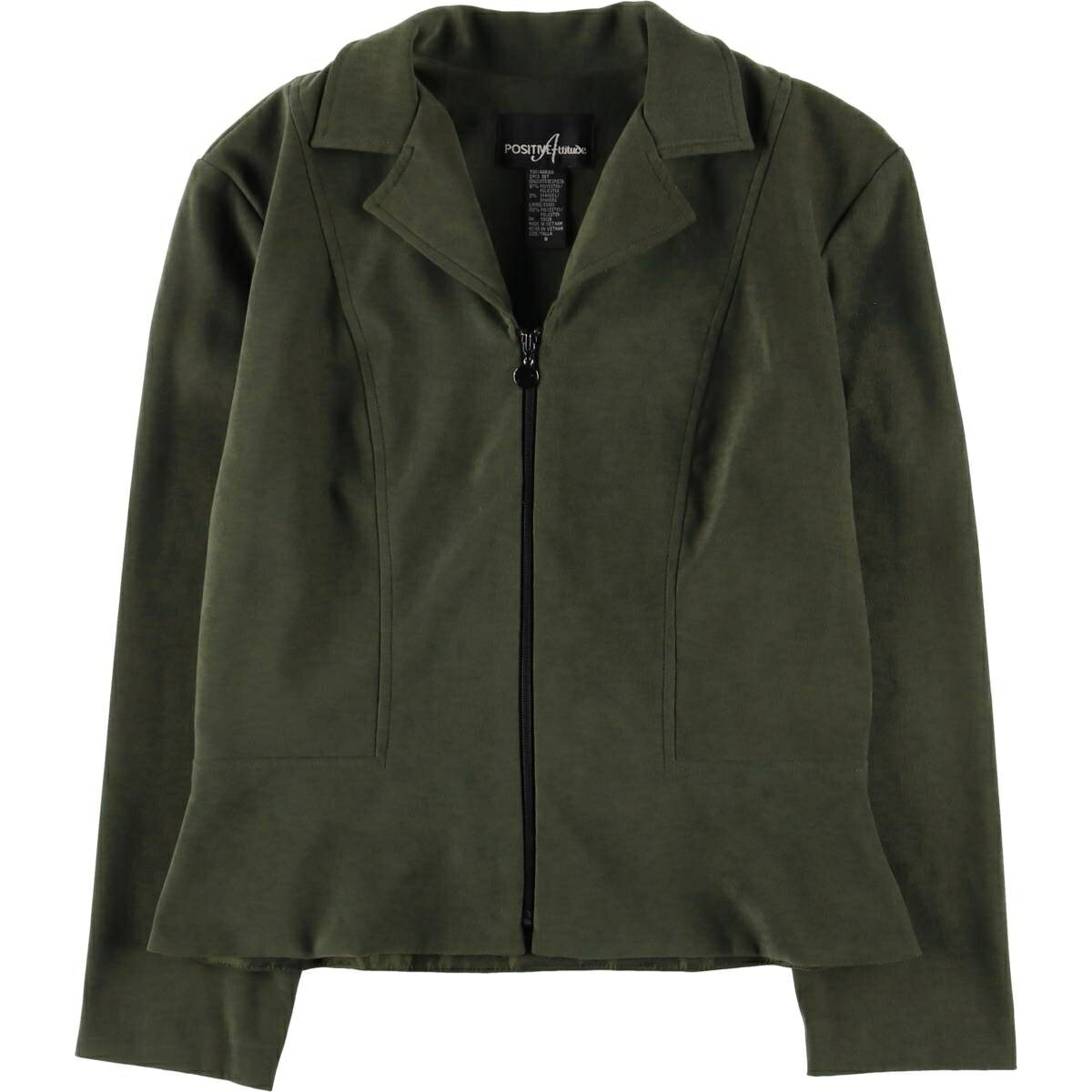 商品詳細 ブランド・POSTIVE ATTITUDE・ 特徴・長袖・フルジップ・短丈 ショート丈・ モデル/形状・ジップアップジャケット・ 素材・ポリエステル:97%・スパンデックス:3%・ 色・グリーン系 緑色・ 柄・無地・ 生産国・ベト...