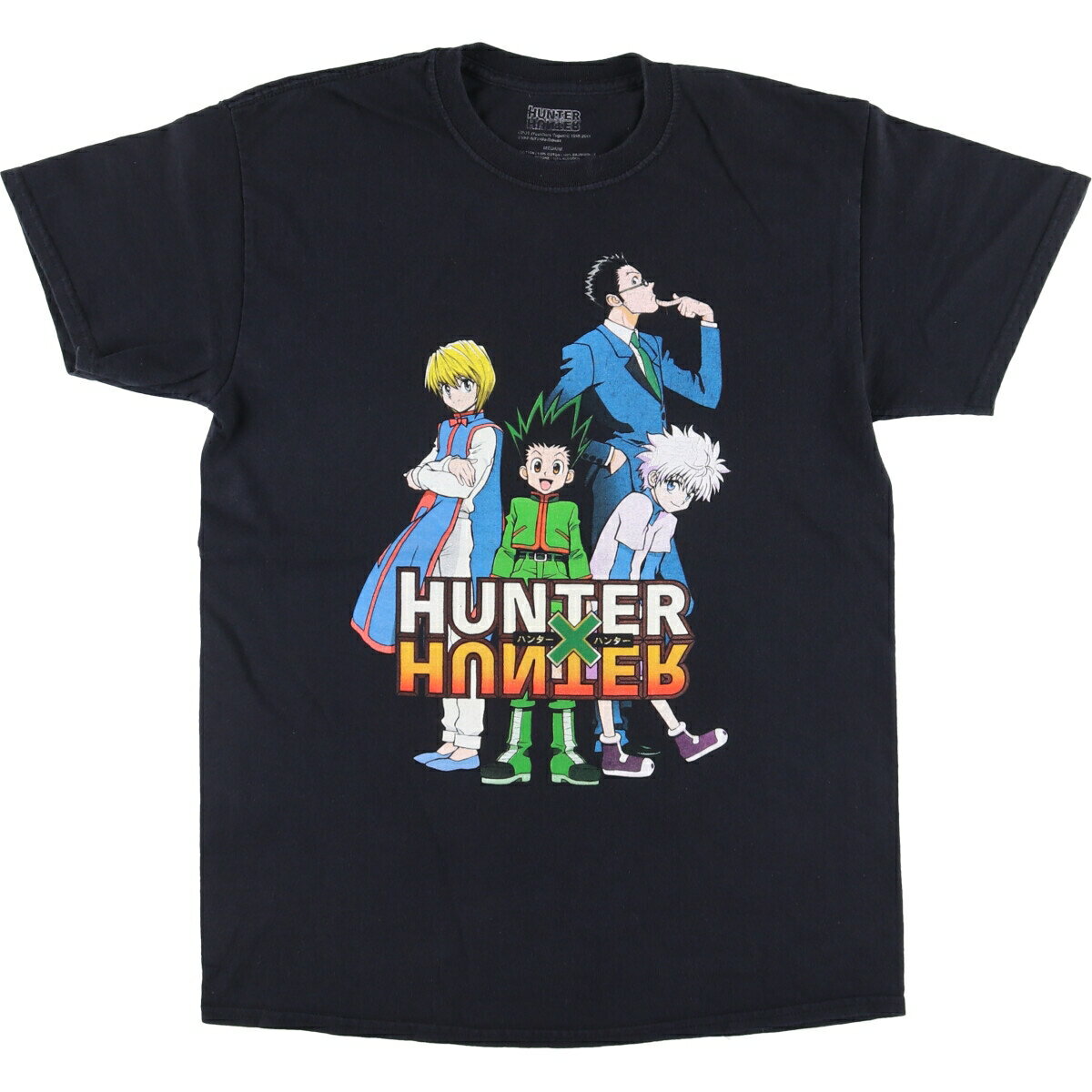 商品詳細 ブランド・UNKNOWN・ 特徴・クルーネック(丸首)・半袖・ モデル/形状・HUNTER HUNTER ハンターハンター・アニメ キャラクタープリントTシャツ・ 素材・コットン:100%・ 色・ブラック系 黒色・ 柄・プリント・...