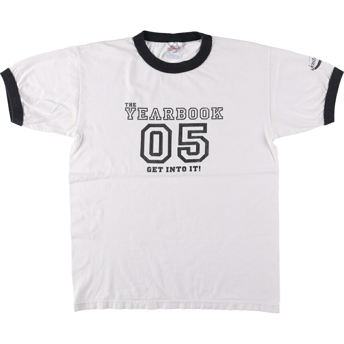 商品詳細 ブランド・ALSTYLE・アルスタイル・ 特徴・クルーネック(丸首)・半袖・ モデル/形状・リンガーTシャツ・ 素材・コットン:100%・ 色・ホワイト系 白色・ 柄・プリント・ 生産国・メキシコ製・ 年代・00年代・ サイズ・表...