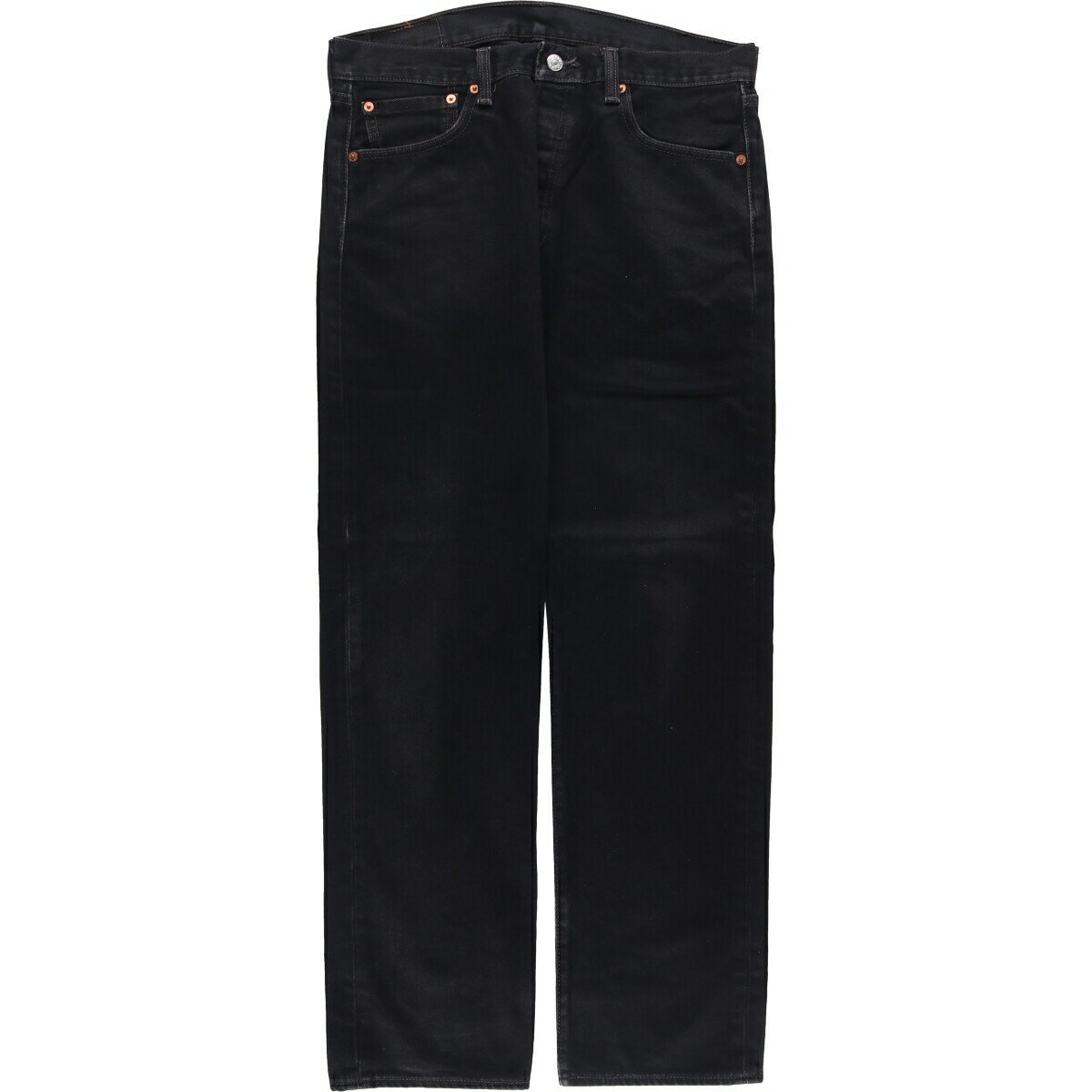 商品詳細 ブランド・Levi's・リーバイス・ 特徴・ボタンフライ・ モデル/形状・501・ブラックデニム ストレートデニムパンツ・ 素材・コットン:100%・ 色・ブラック系 黒色・ 柄・無地・ 生産国・メキシコ製・ 年代 サイズ・メンズ...