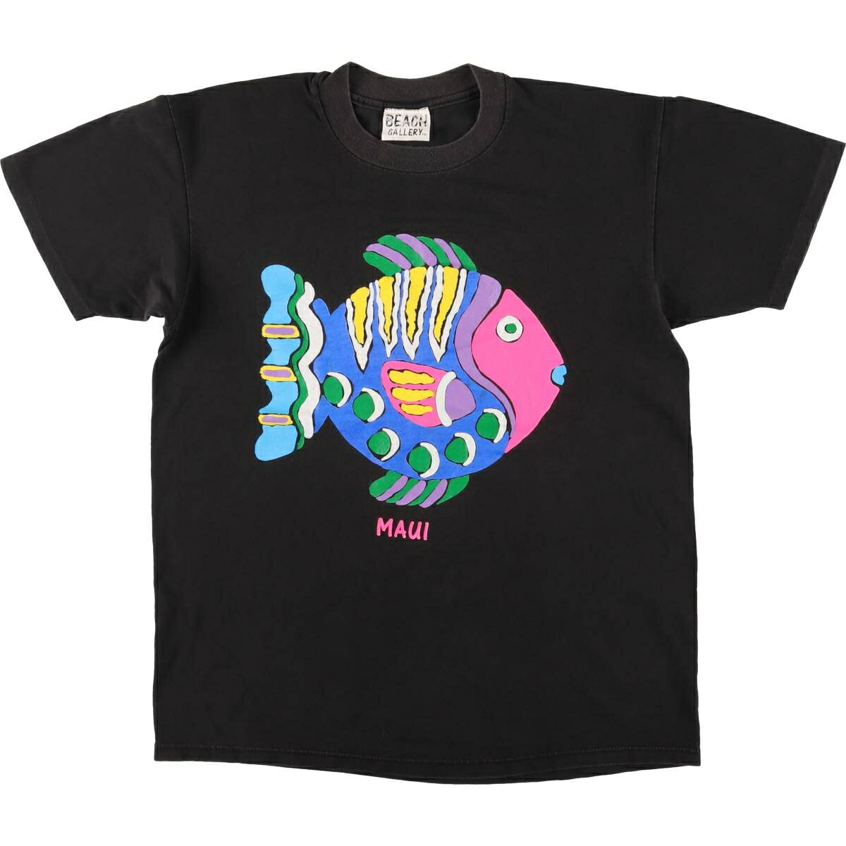 商品詳細 ブランド・Stedman・ 特徴・クルーネック(丸首)・半袖・ヴィンテージ・シングルステッチ・ モデル/形状・SUPER HI-CRU BEACH GALLERY・プリントTシャツ・ 素材・コットン:100%・ 色・ブラック系 黒...