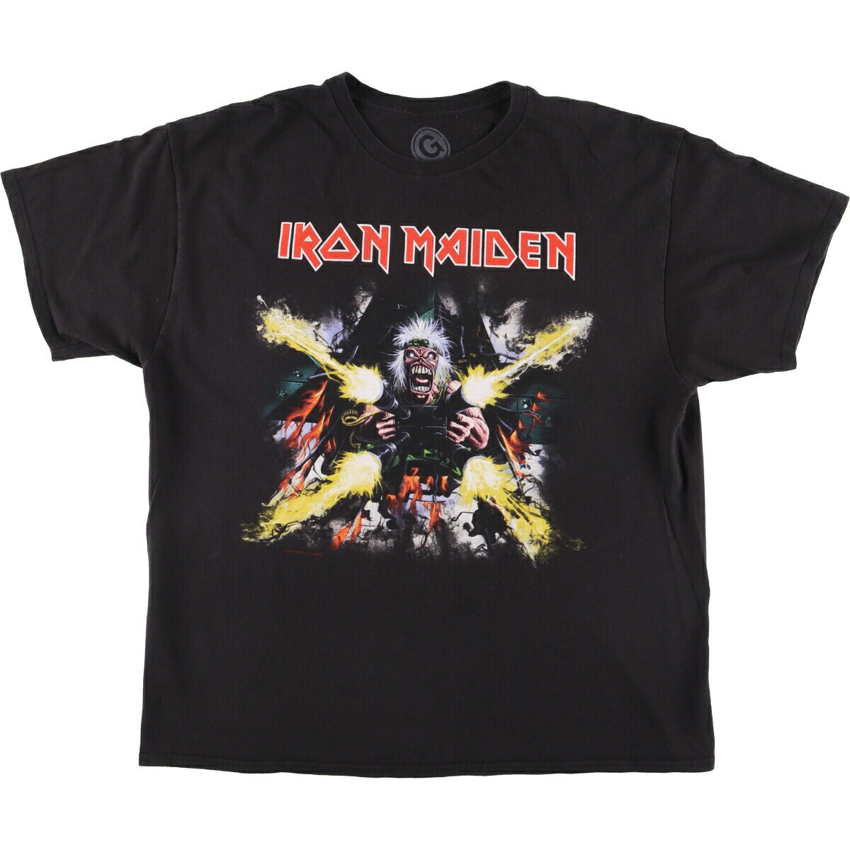 商品詳細 ブランド・FRUIT OF THE LOOM・フルーツオブザルーム・ 特徴・クルーネック(丸首)・半袖・ モデル/形状・IRON MAIDEN アイアンメイデン・バンドTシャツ バンT・ 素材・コットン:100%・ 色・ブラック系...