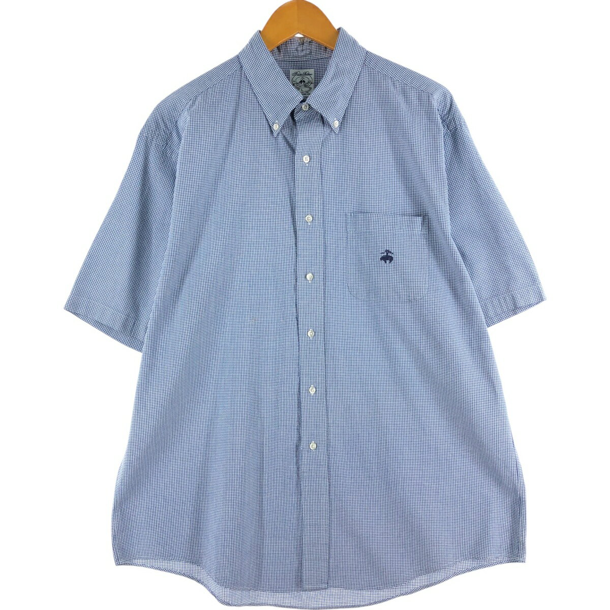 商品詳細 ブランド・Brooks Brothers・ブルックスブラザーズ・ 特徴・ボタンダウン・半袖・ モデル/形状・Est.1818 SPORT SHIRT・半袖 ボタンダウン チェックシャツ・ 素材・コットン:100%・ 色・ネイビーブ...