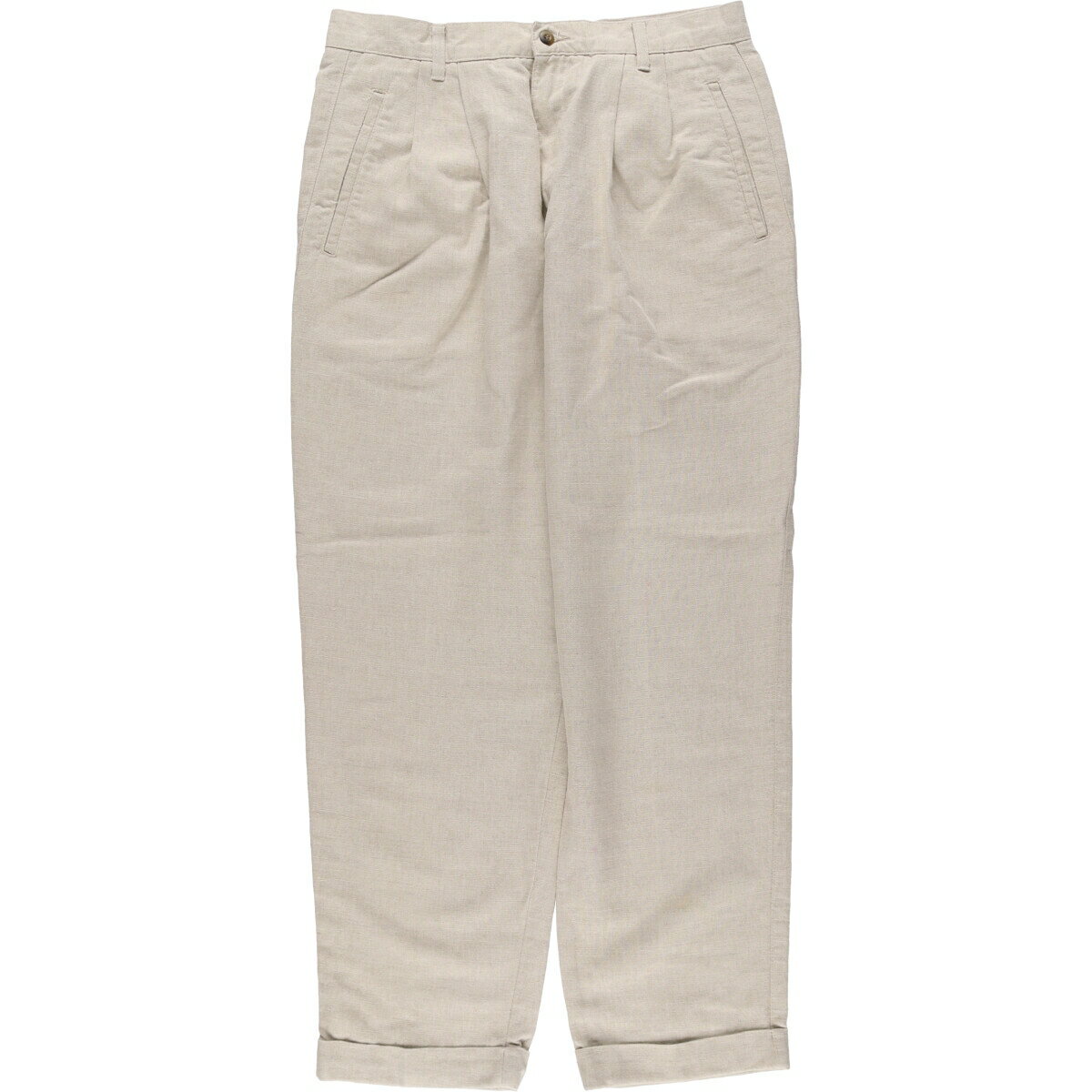 商品詳細 ブランド・DOCKERS・ドッカーズ・ 特徴・ワイドパンツ・ジッパーフライ・ツータック・ヴィンテージ・ モデル/形状・khakis Relaxed Fit・リネンパンツ スラックス・ 素材・リネン:55%・コットン:45%・ 色・...