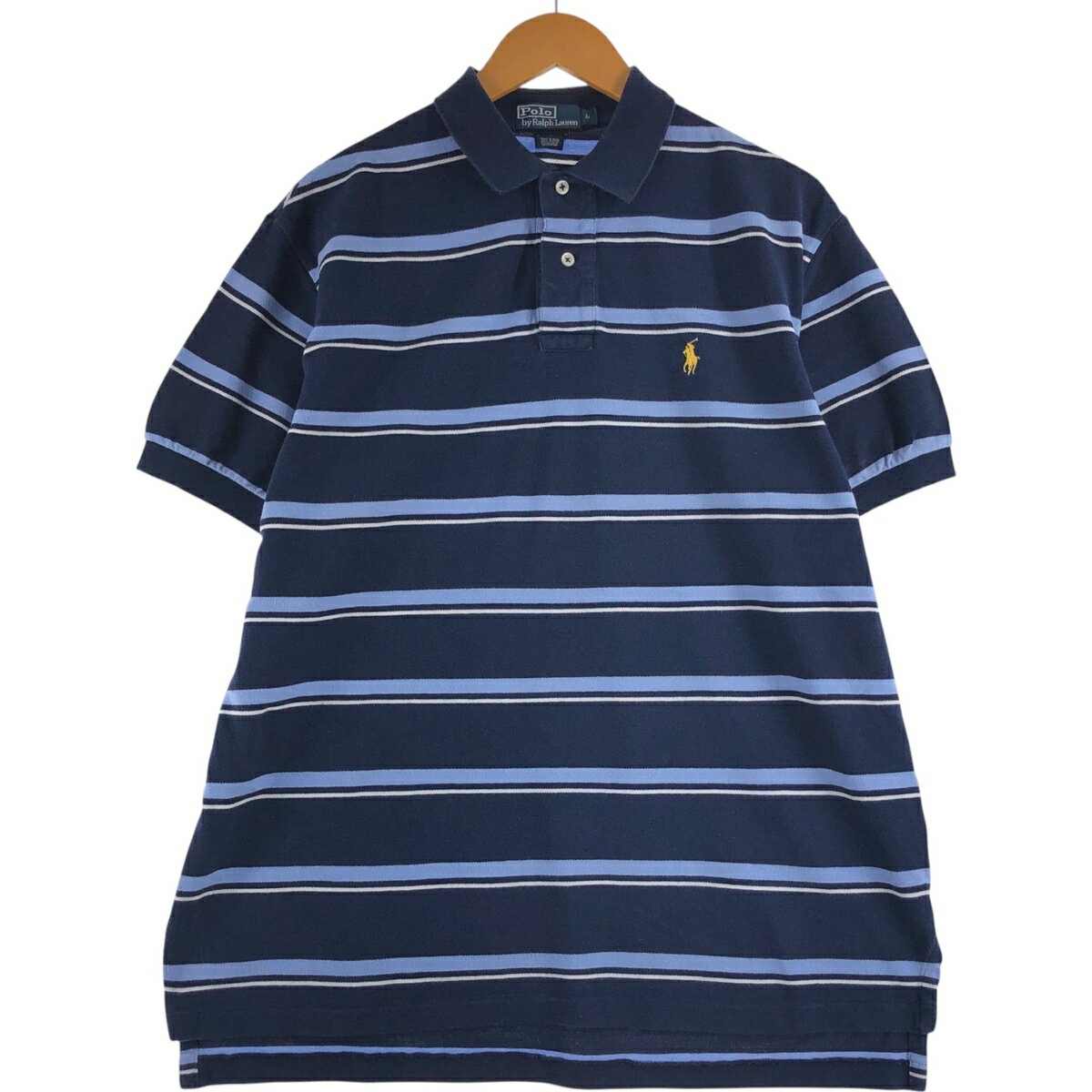 商品詳細 ブランド・Ralph Lauren・ラルフローレン・ 特徴・半袖・レギュラーカラー・ モデル/形状・POLO by Ralph Lauren・半袖 ボーダー ポロシャツ・ 素材・コットン:100%・ 色・ネイビー系 紺色・ホワイト...