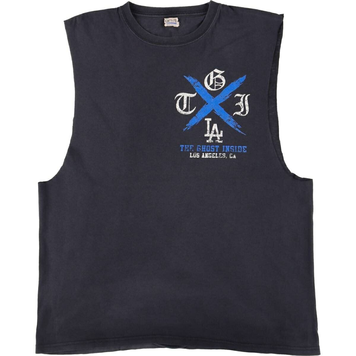 商品詳細 ブランド・Anvil・アンビル・ 特徴・クルーネック(丸首)・カットオフ・メタル・両面プリント・ モデル/形状・THE GHOST INSIDE ゴーストインサイド・カットオフ バンドTシャツ バンT・ 素材・不明・ 色・ブラック...