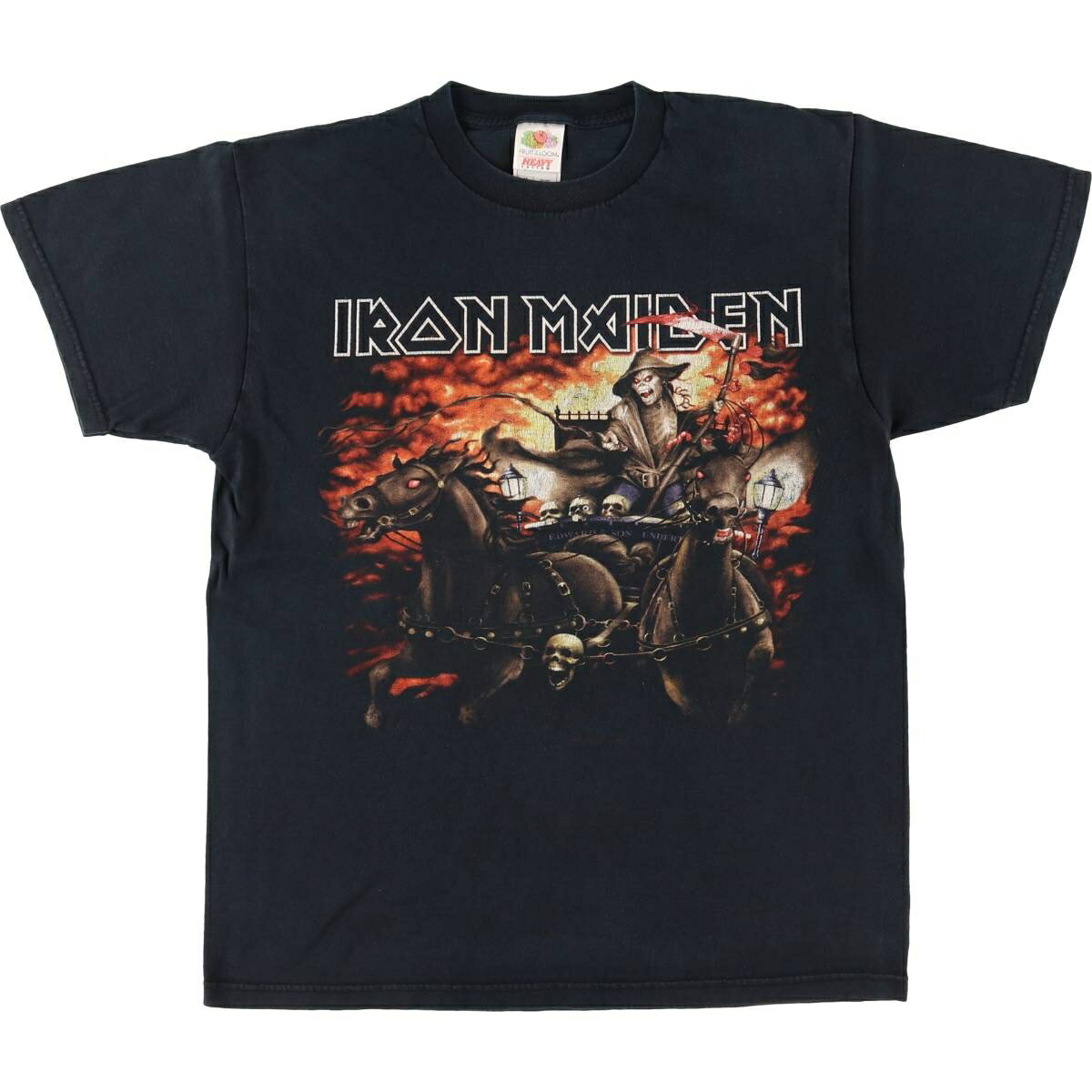 商品詳細 ブランド・FRUIT OF THE LOOM・フルーツオブザルーム・ 特徴・クルーネック(丸首)・半袖・メタル・ モデル/形状・IRON MAIDEN アイアンメイデン・バンドTシャツ バンT・ 素材・コットン:100%・ 色・ブ...