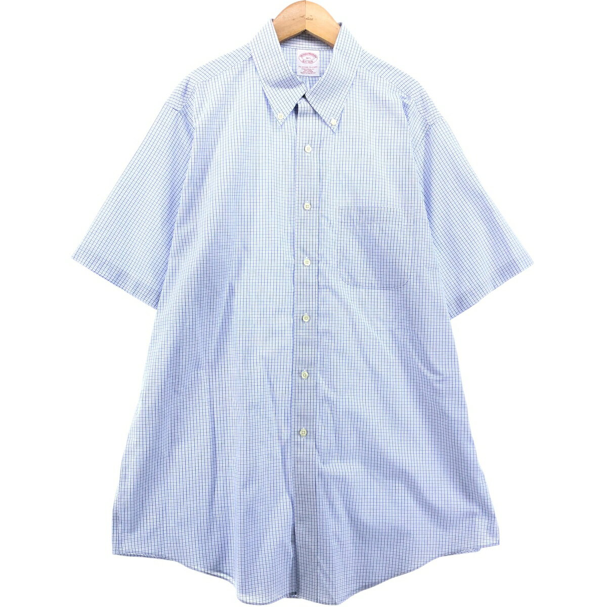 商品詳細 ブランド・Brooks Brothers・ブルックスブラザーズ・ 特徴・ボタンダウン・半袖・ モデル/形状・Est.1818・半袖 ボタンダウン チェックシャツ・ 素材・コットン:100%・ 色・ホワイト系 白色・ブルー系 青色・...