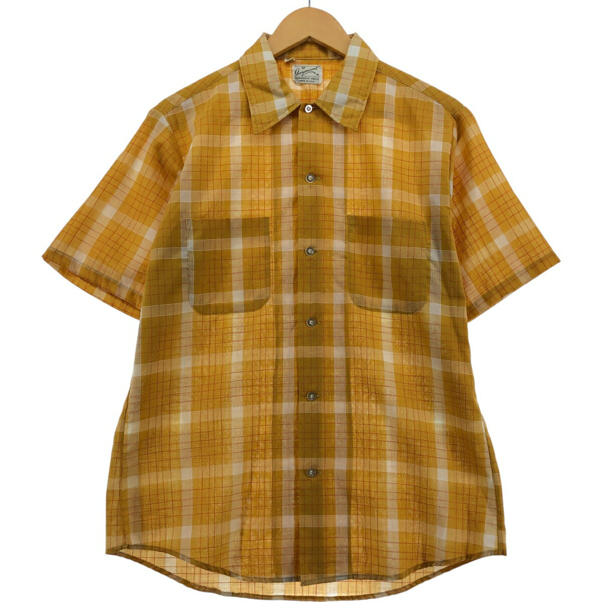 商品詳細 ブランド・Guymont・ 特徴・半袖・レギュラーカラー・ヴィンテージ・襟芯入り・ モデル/形状・半袖 チェックシャツ・ 素材・不明・ 色・オレンジ系・ホワイト系 白色・レッド系 赤色・ 柄・チェック柄・ 生産国・USA製・ 年代...