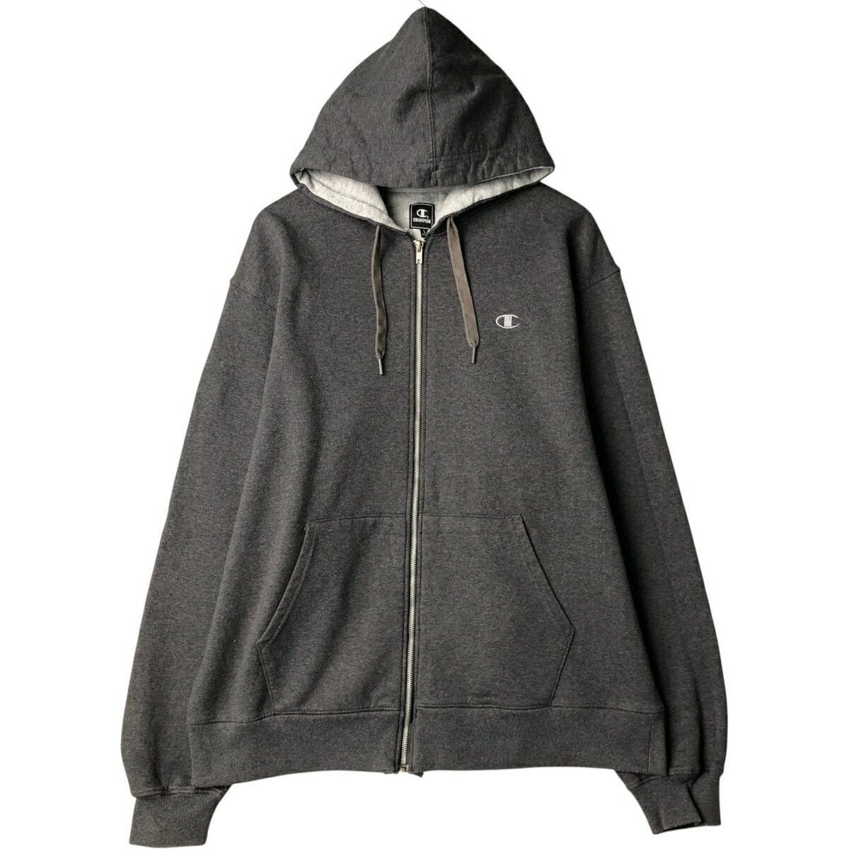商品詳細 ブランド・Champion・チャンピオン・ 特徴・長袖・フルジップ・ モデル/形状・スウェットフルジップパーカー・ 素材・コットン:52%・ポリエステル:48%・ 色・グレー系 灰色・ 柄・無地・ワンポイント・ 生産国・メキシコ製...