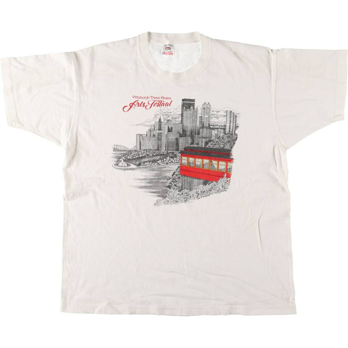 商品詳細 ブランド・FRUIT OF THE LOOM・フルーツオブザルーム・ 特徴・クルーネック(丸首)・ヴィンテージ・半袖・シングルステッチ・ モデル/形状・Pittsburgh Three Rivers Arts Festival ピ...