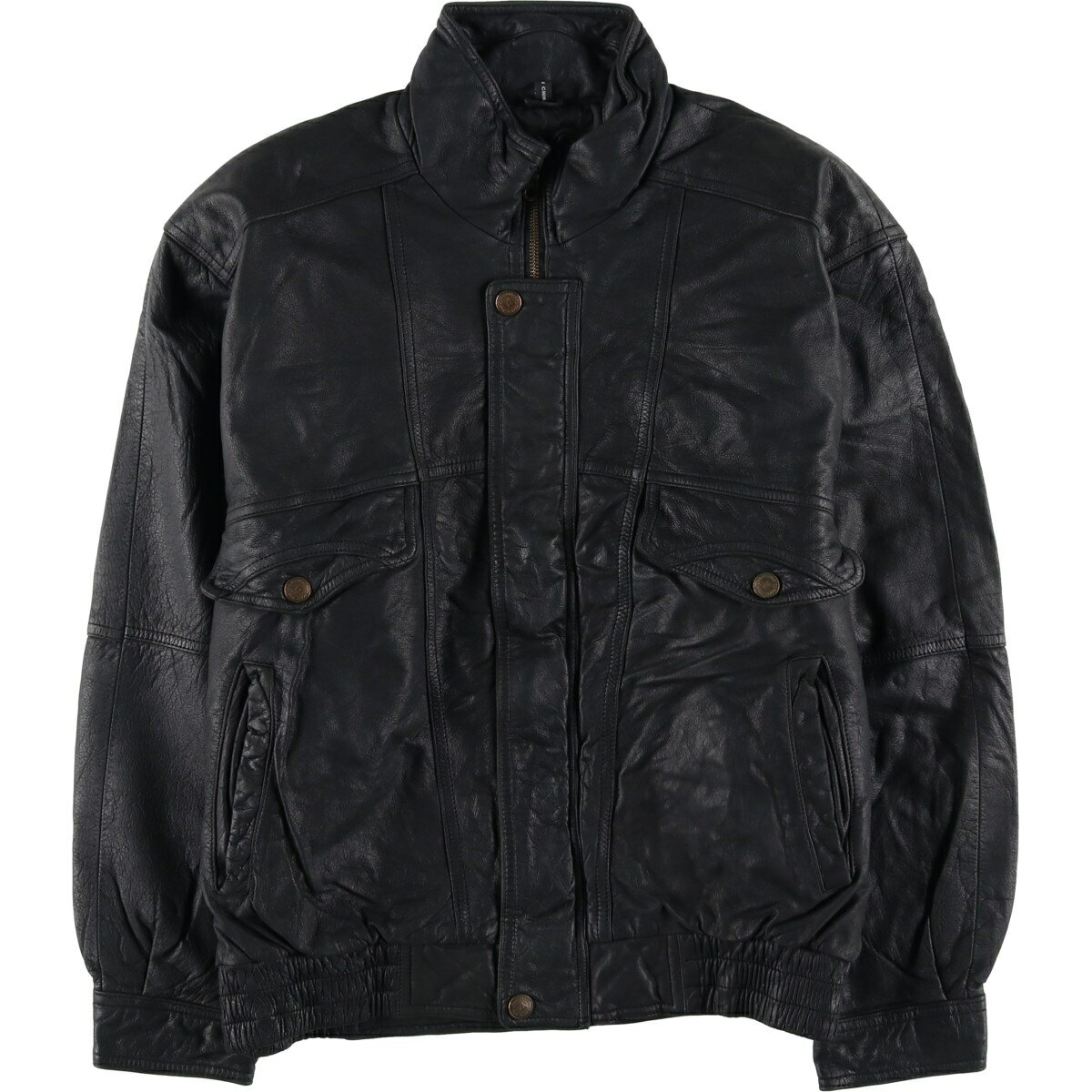 商品詳細 ブランド・J.RIGGINGS・ 特徴・フルジップ・長袖・中綿入り・ モデル/形状・レザーブルゾンタイプ・ 素材・本革レザー・ポリエステル(インサレーション):100%・ 色・ブラック系 黒色・ 柄・無地・ 生産国・中国製・ 年代...