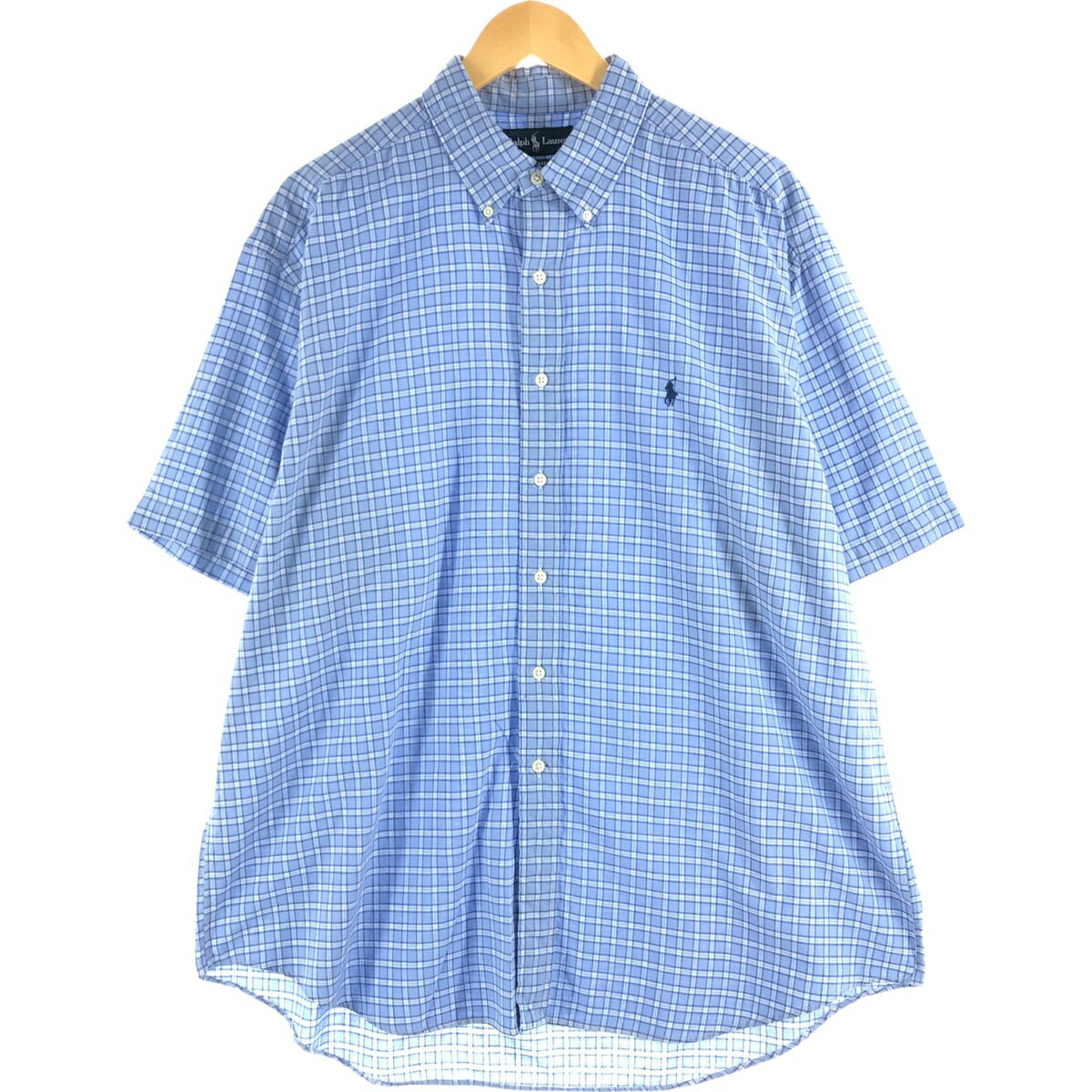 商品詳細 ブランド・Ralph Lauren・ラルフローレン・ 特徴・半袖・ボタンダウン・ モデル/形状・BLAKE・半袖 ボタンダウン チェックシャツ・ 素材・コットン:100%・ 色・ブルー系 水色・マルチカラー・ 柄・チェック柄・ワン...