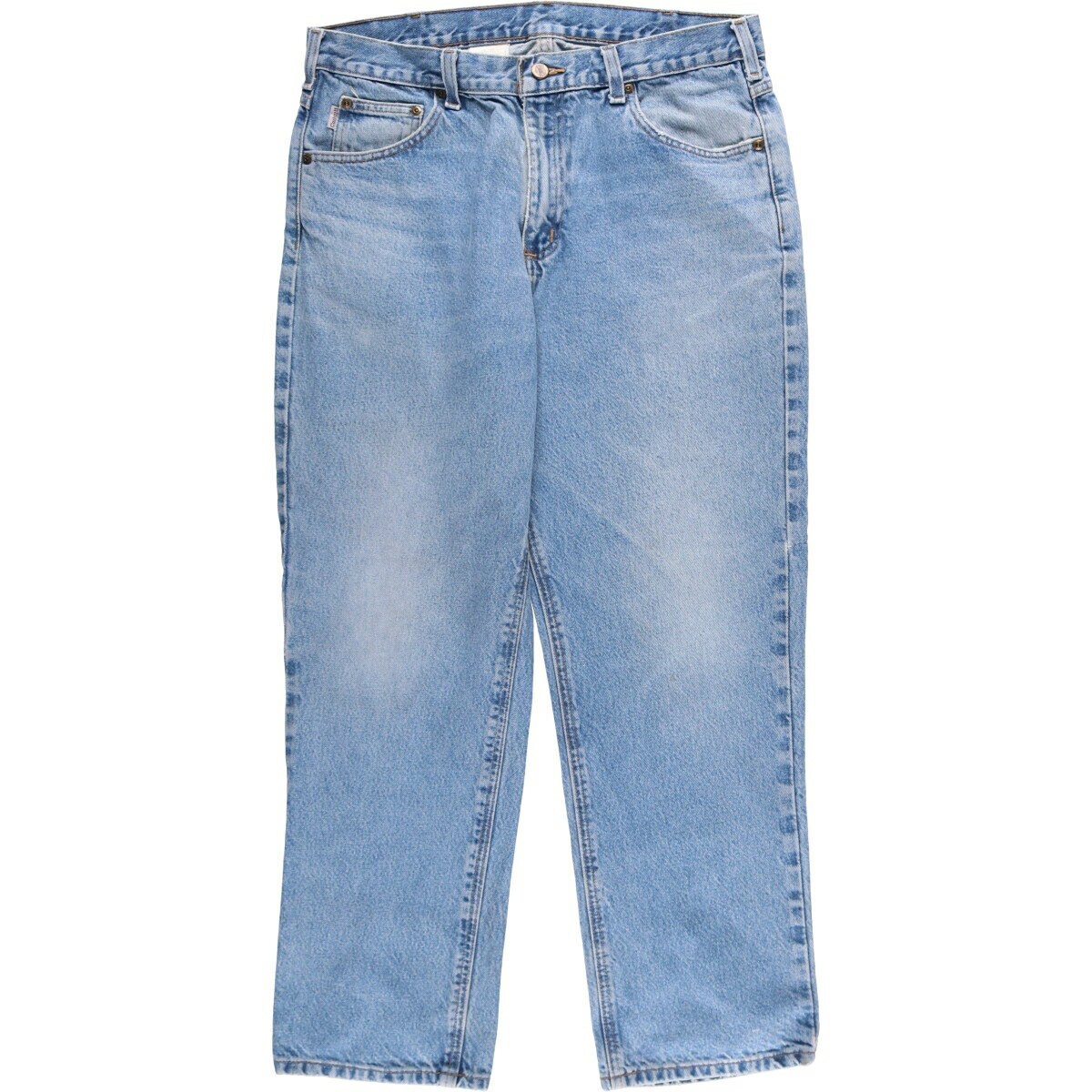 商品詳細 ブランド・Carhartt・カーハート・ 特徴・ジッパーフライ・ワイドパンツ・ モデル/形状・Traditional FIT・ストレートデニムパンツ・ 素材・コットン:100%・ 色・ブルー系 青色・ 柄・ロゴパッチ・無地・ 生産...