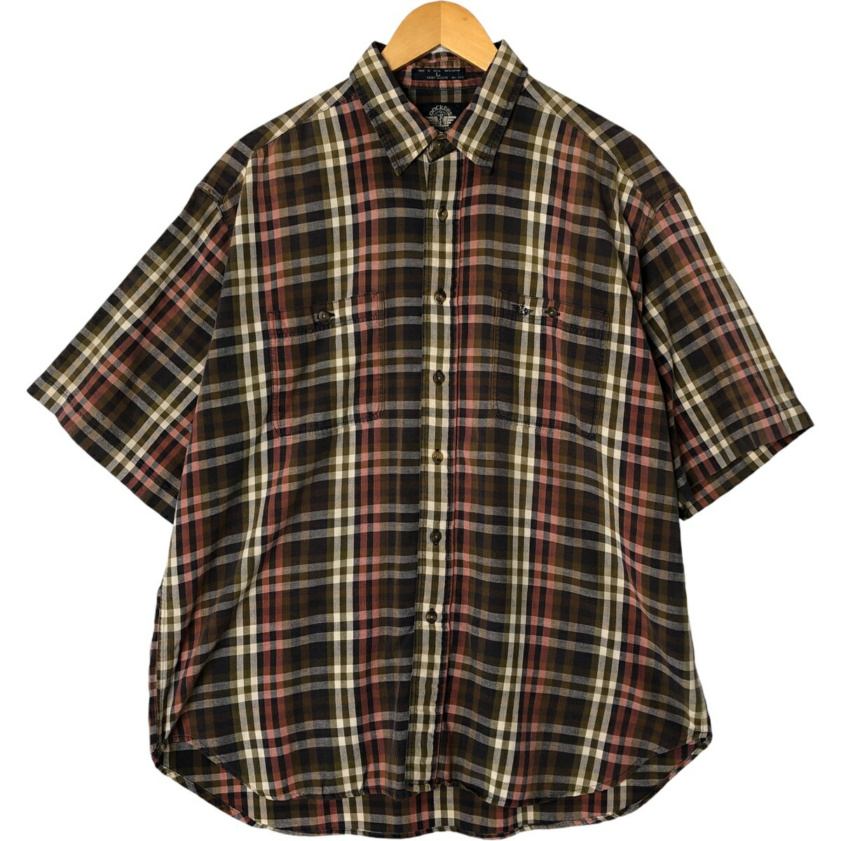 商品詳細 ブランド・DOCKERS・ドッカーズ・ 特徴・レギュラーカラー・半袖・ モデル/形状・半袖 コットン チェックシャツ・ 素材・コットン:100%・ 色・カーキ系 セージグリーン・ベージュ系・ブラウン系 茶色・ 柄・チェック柄・ワン...