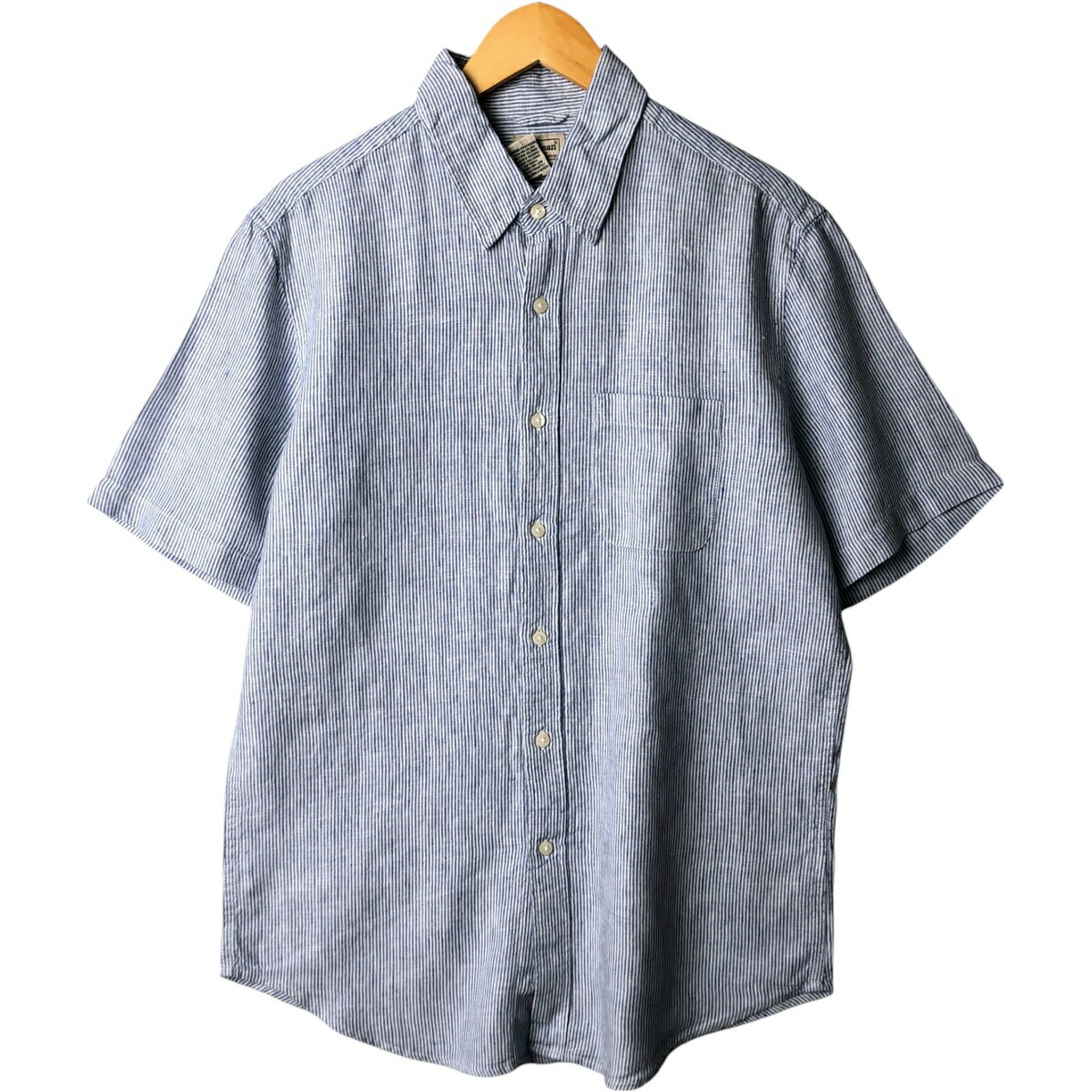 商品詳細 ブランド・L.L.Bean・エルエルビーン・ 特徴・レギュラーカラー・半袖・ヴィンテージ・ モデル/形状・SLIGHTLY FITTED・半袖 リネンシャツ・ 素材・リネン:100%・ 色・ブルー系 青色・ホワイト系 白色・ 柄・...