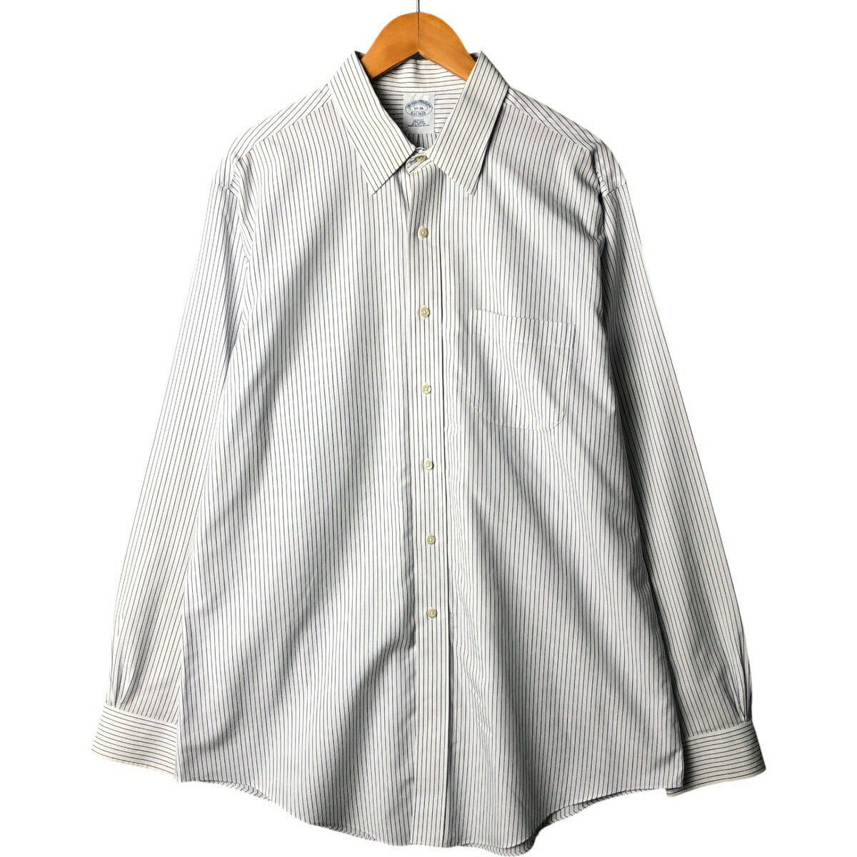商品詳細 ブランド・Brooks Brothers・ブルックスブラザーズ・ 特徴・レギュラーカラー・長袖・ モデル/形状・Est.1818・長袖 コットンストライプシャツ・ 素材・コットン:100%・ 色・ブルー系 青色・ホワイト系 白色・...