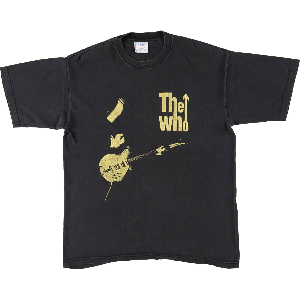商品詳細 ブランド・ALL SPORT・ 特徴・クルーネック(丸首)・半袖・ロック・ モデル/形状・THE WHO ザフー・バンドTシャツ バンT・ 素材・コットン:100%・ 色・ブラック系 黒色・ 柄・プリント・ 生産国・USA製・ 年...
