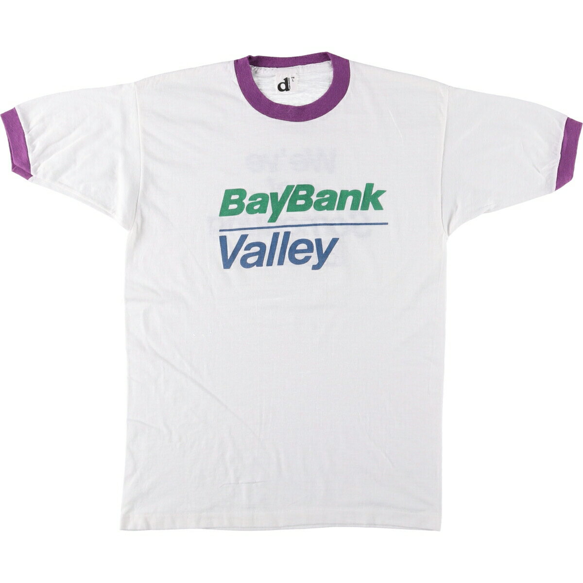 商品詳細 ブランド・DOWNENWEAR・ 特徴・クルーネック(丸首)・半袖・ヴィンテージ・アドバタイジング・両面プリント・ モデル/形状・BAYBANK VALLEY・リンガーTシャツ・ 素材・コットン:50%・ポリエステル:50%・ 色...