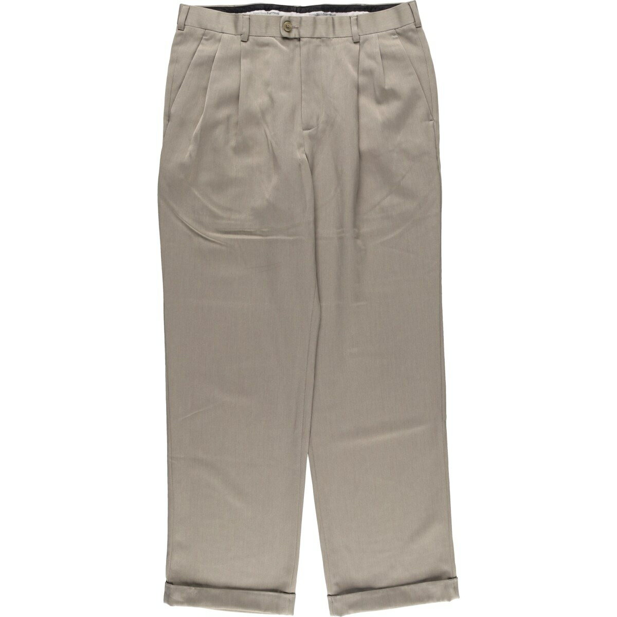 商品詳細 ブランド・PERRY ELLIS・ペリーエリス・ 特徴・薄手・ジッパーフライ・ツータック・ モデル/形状・PORTFOLIO・スラックスパンツ・ 素材・ポリエステル:100%・ 色・グレー系 灰色・ベージュ系・ 柄・無地・ 生産国...