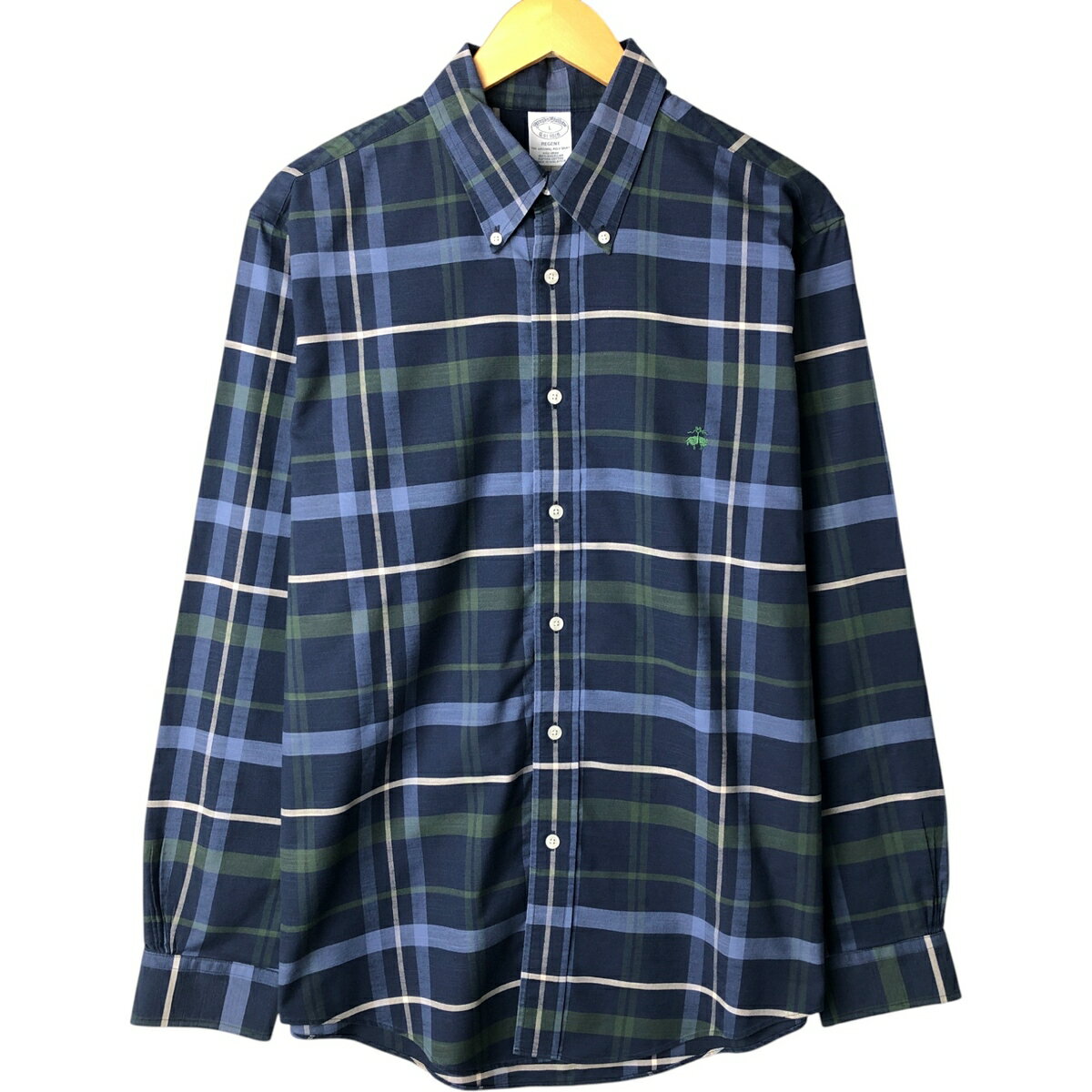 商品詳細 ブランド・Brooks Brothers・ブルックスブラザーズ・ 特徴・ボタンダウン・長袖・ モデル/形状・Est.1818 REGENT・長袖 ボタンダウンチェックシャツ・ 素材・スーピマコットン:100%・ 色・ネイビー系 紺...