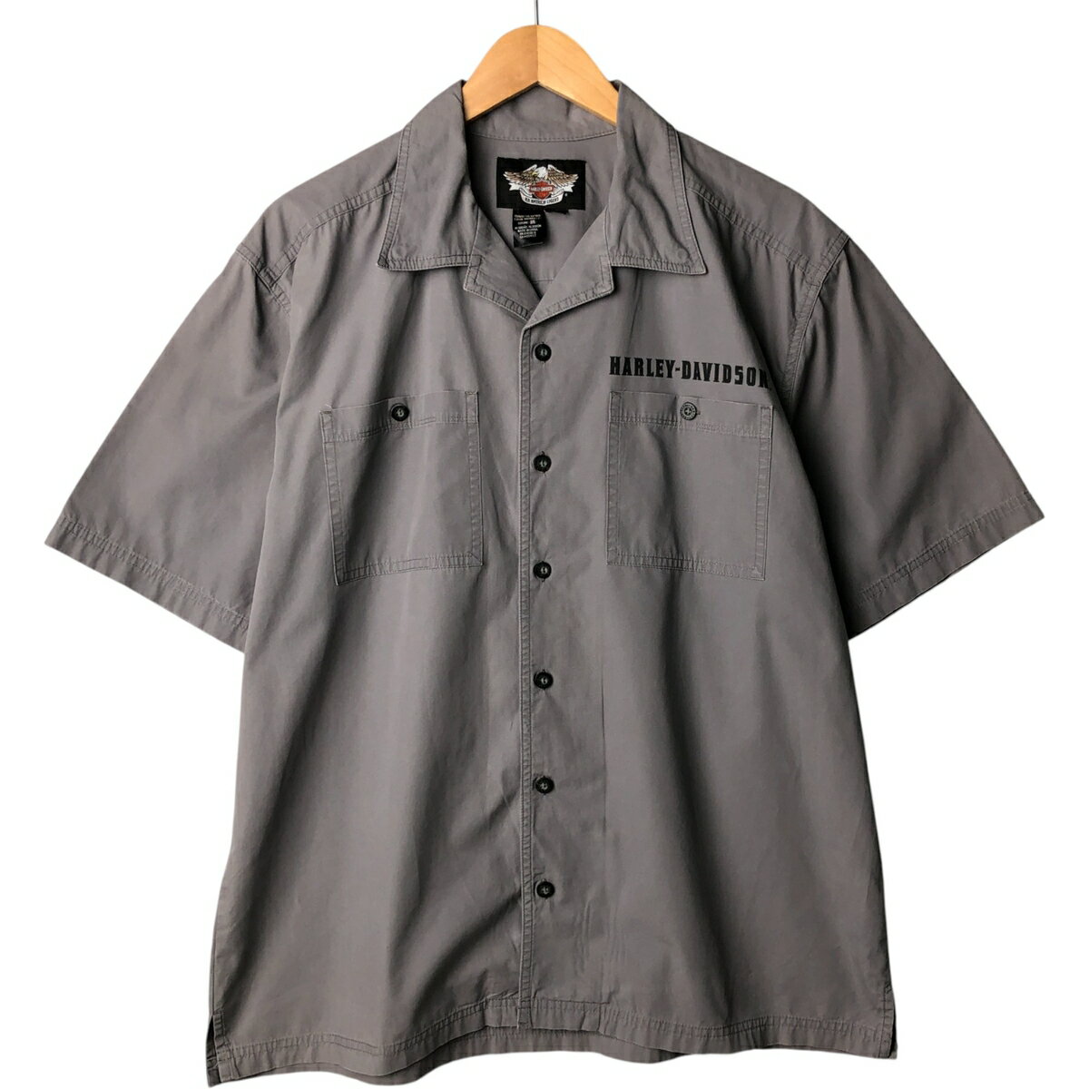 商品詳細 ブランド・Harley-Davidson・ハーレーダビッドソン・ 特徴・オープンカラー・半袖・ボックスシャツ・ モデル/形状・半袖 ワークシャツ・ 素材・コットン:100%・ 色・グレー系 灰色・ 柄・無地・ドクロ柄 スカル柄・ ...